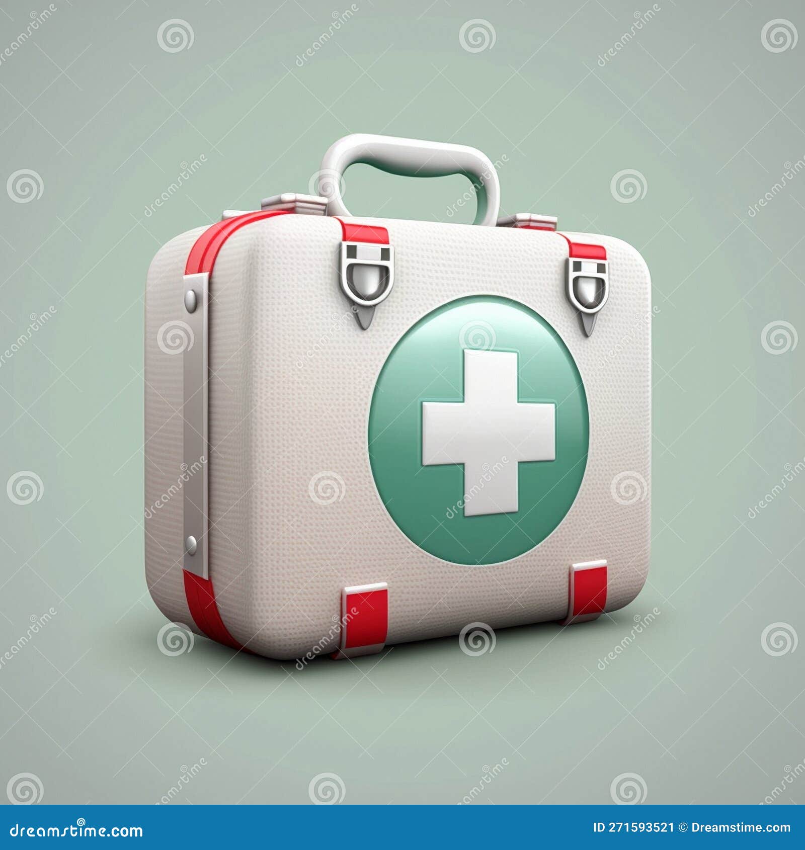 Graphic Image of the First Aid Kit High Quality AI Illustration Stock ...