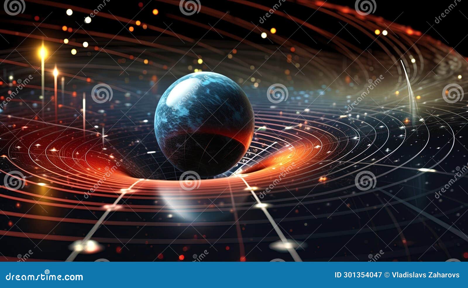 The Graphic Image of the Gravity Formula, Creating the Visualization of ...