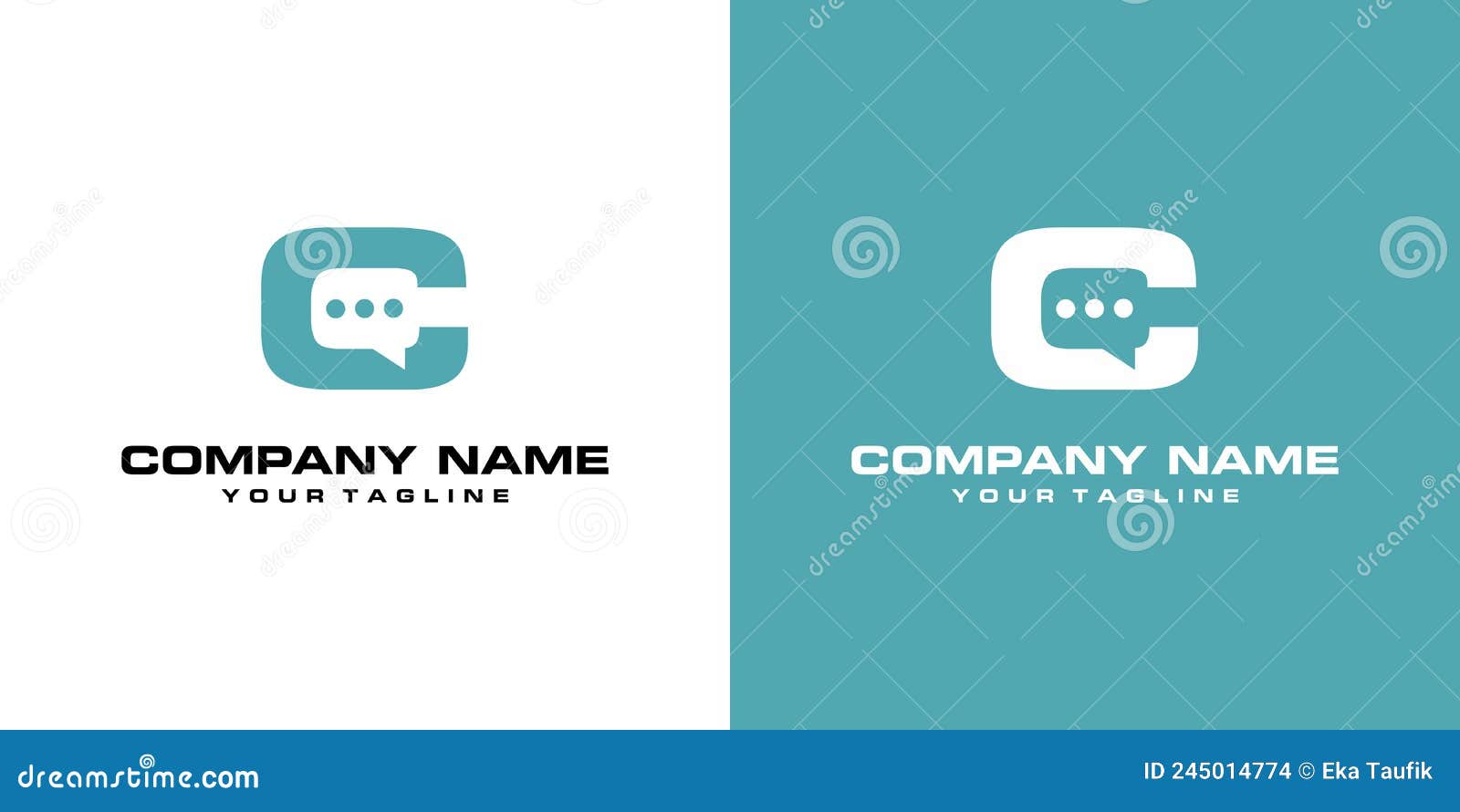 C chat stock vector. Illustration of presentation, logo - 245014774