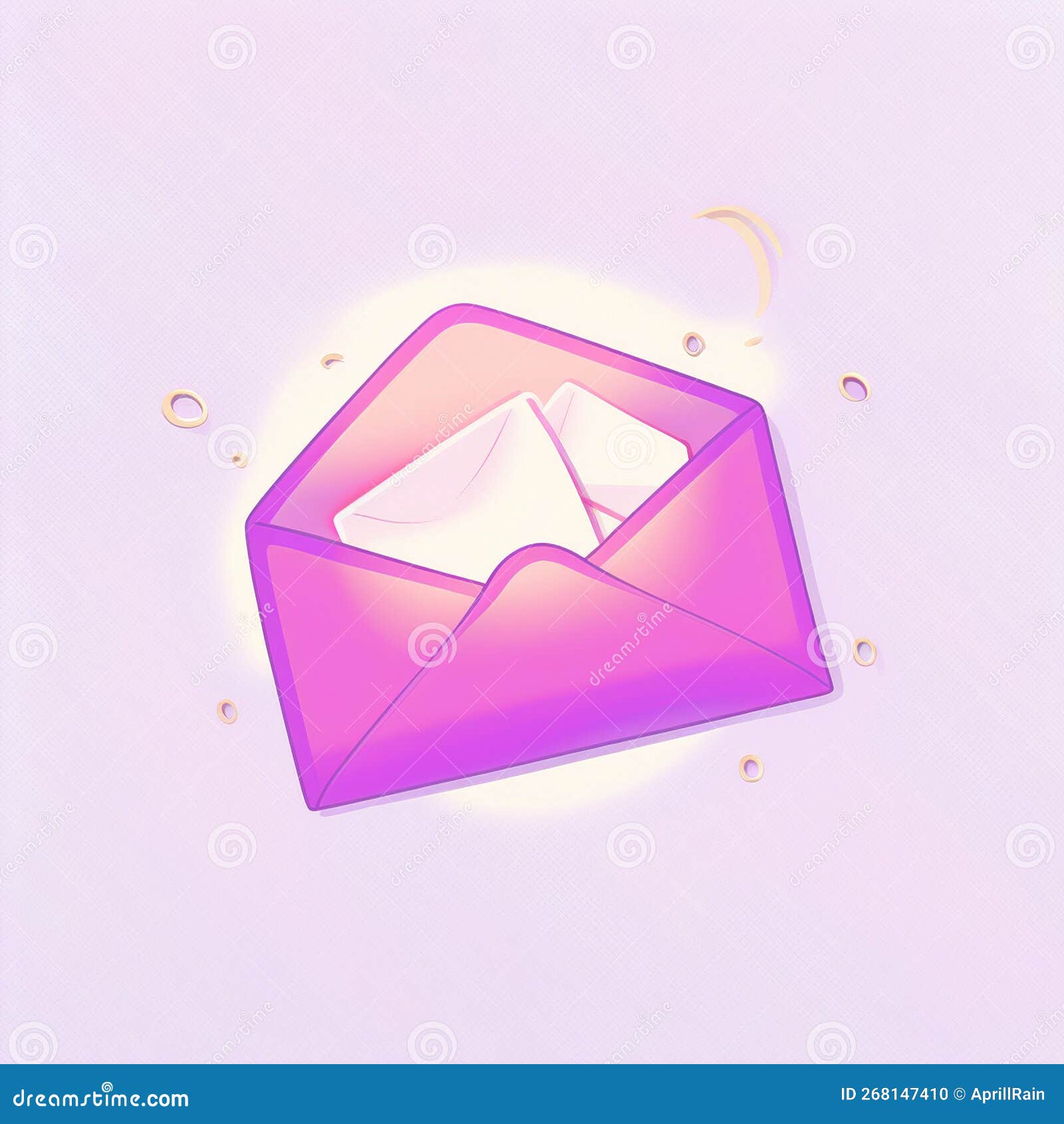 Graphic Image of a Letter in an Envelope Stock Illustration ...