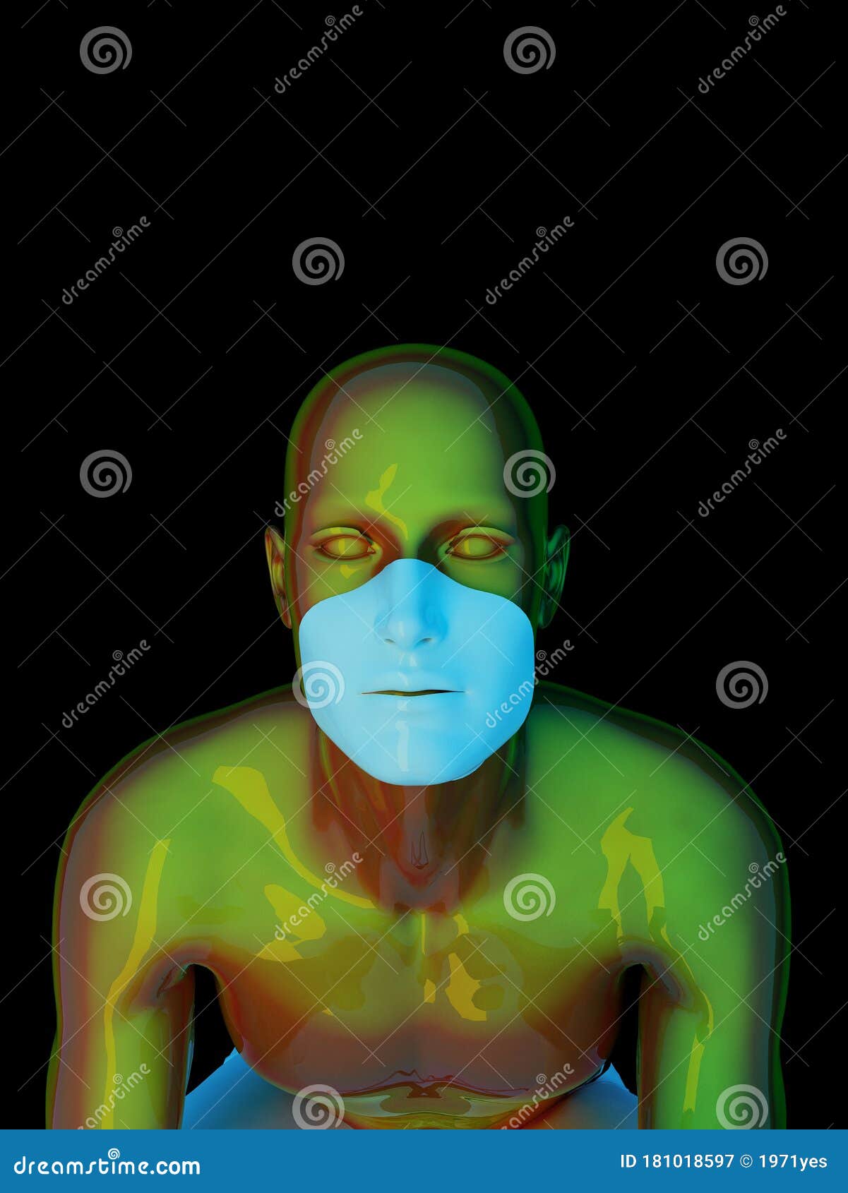The masked man stock illustration. Illustration of skull - 181018597