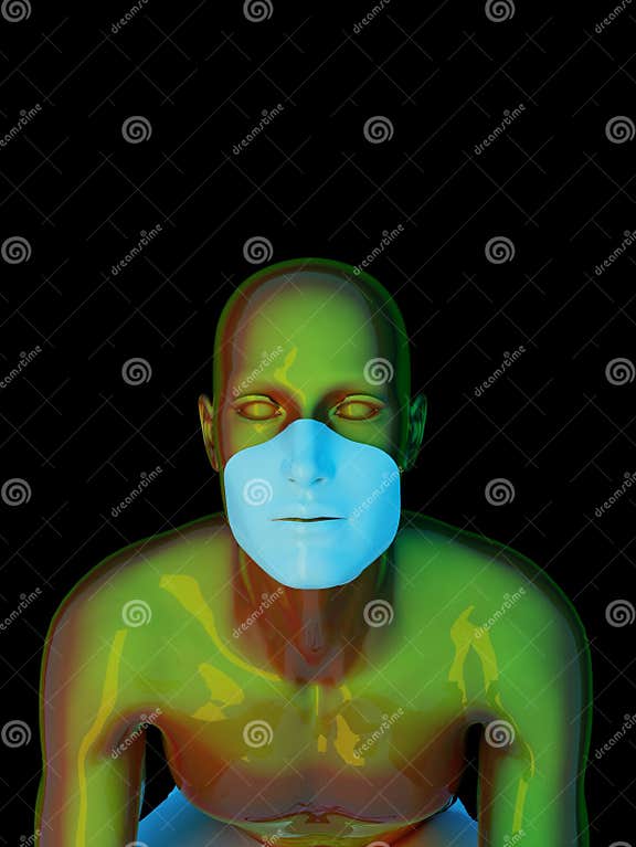 The masked man stock illustration. Illustration of skull - 181018597
