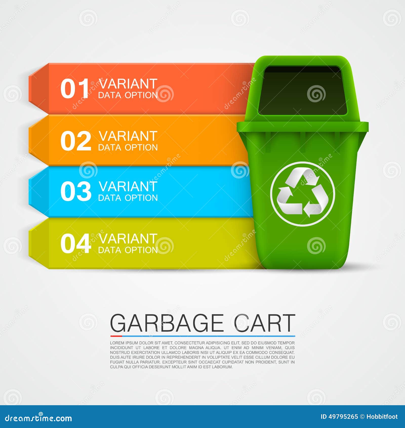Graphic Information Ecological Tras Stock Vector - Illustration of ...