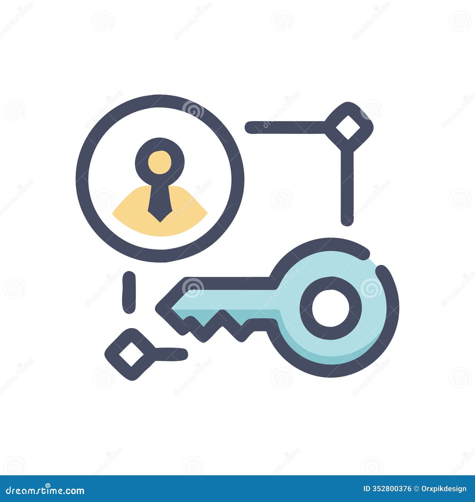 Graphic for Key Account Management Stock Vector - Illustration of ...