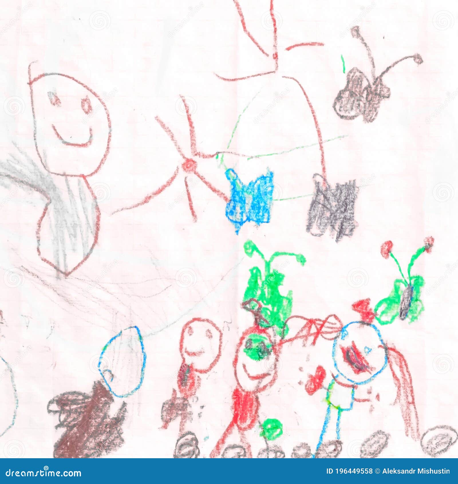 Graphic Kids Drawing stock photo. Image of graphite - 196449558