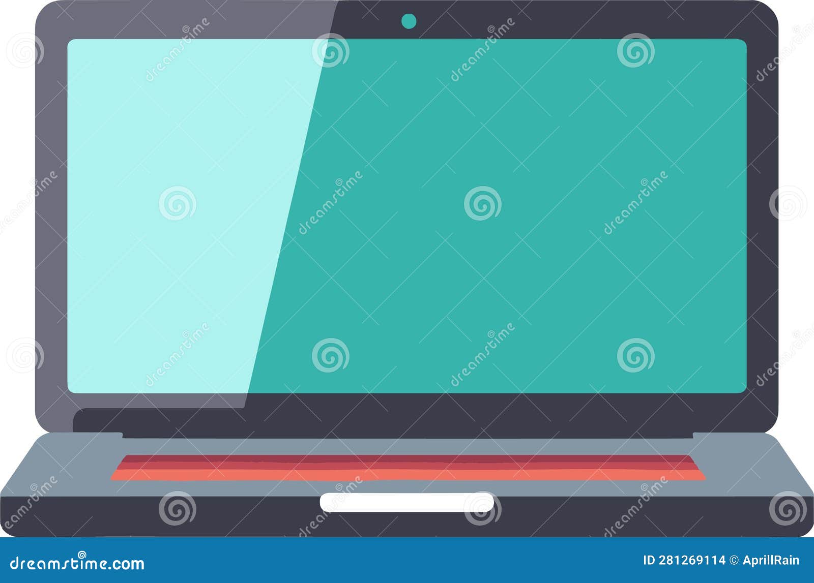 Graphic laptop icon. it stock vector. Illustration of network - 281269114