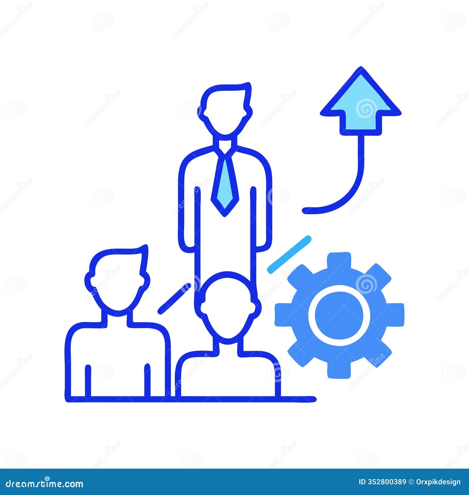 Graphic for Leadership Development Stock Vector - Illustration of ...