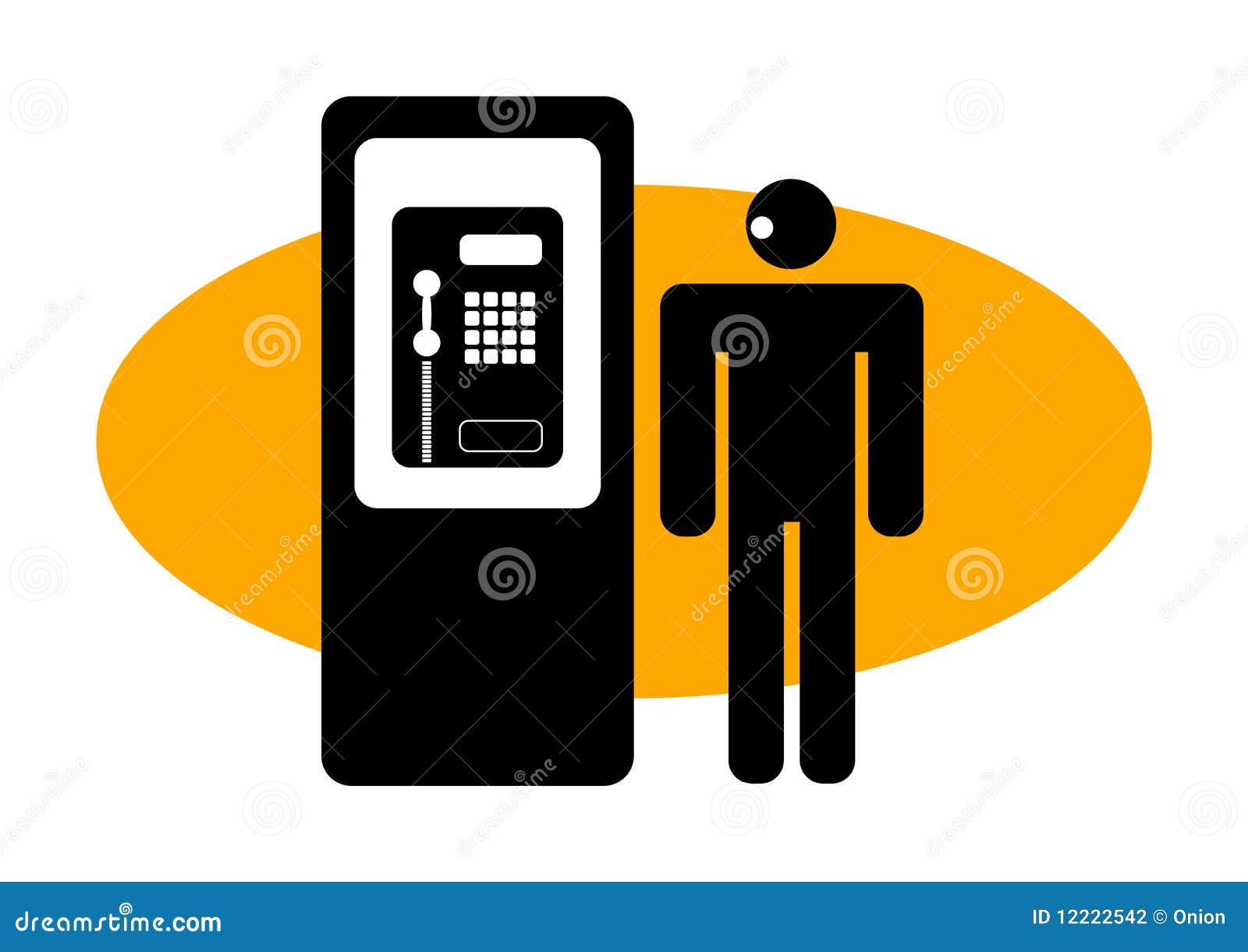 Public Phone Vector Icon On White Background. Flat Vector Public Phone ...