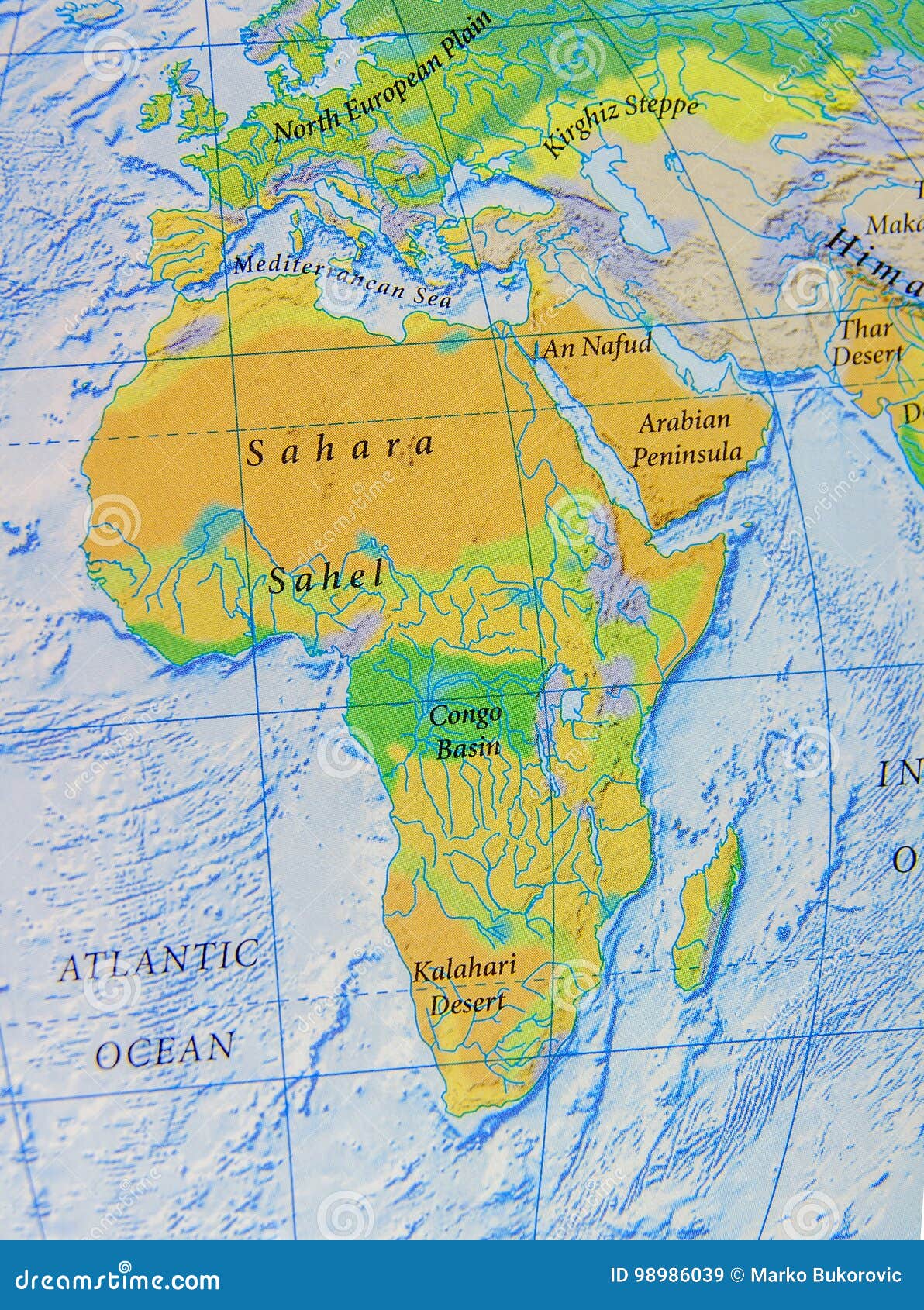 Graphic Map of Africa Close Stock Image - Image of graphic, atlantic ...