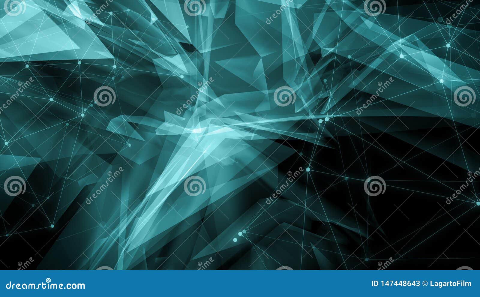 Graphic Modern Illustration Idea, Technical Abstract Triangles ...