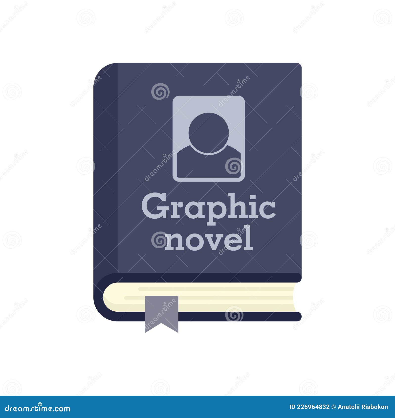 Graphic Novel Book Icon Flat Isolated Vector Stock Vector ...