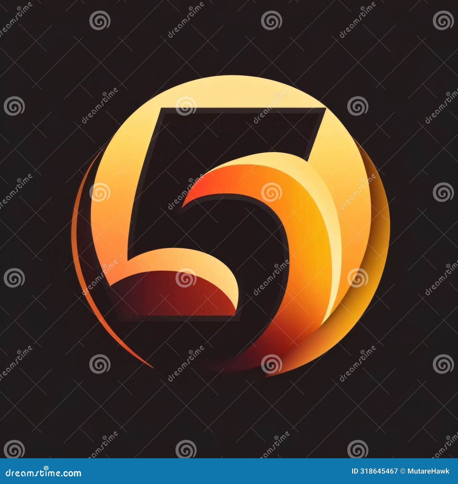 Number 5 Logo. Vector Design Template Elements for Your Application or ...