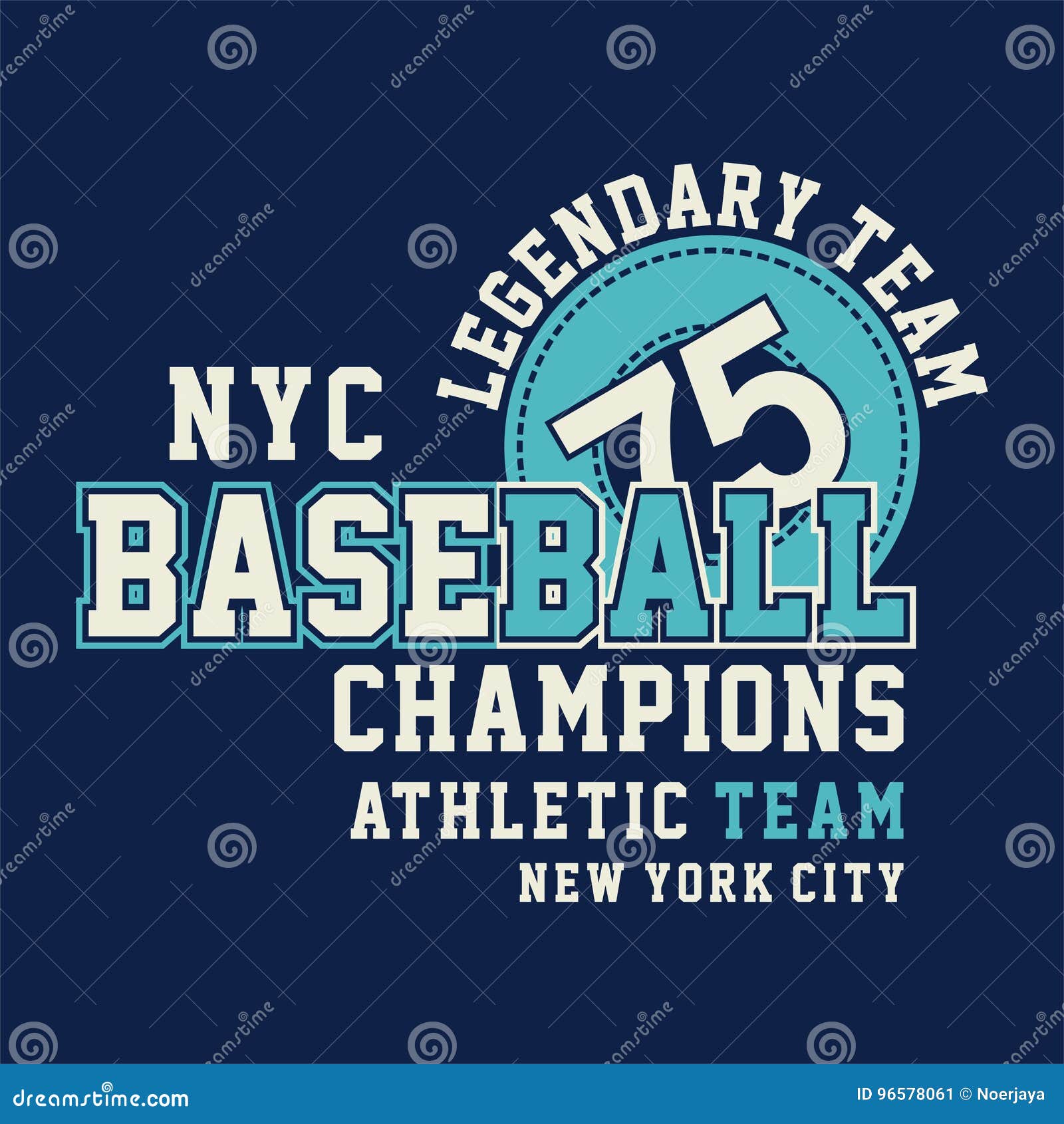 Graphic NYC BASEBALL CHAMPIONS Stock Illustration - Illustration of ...