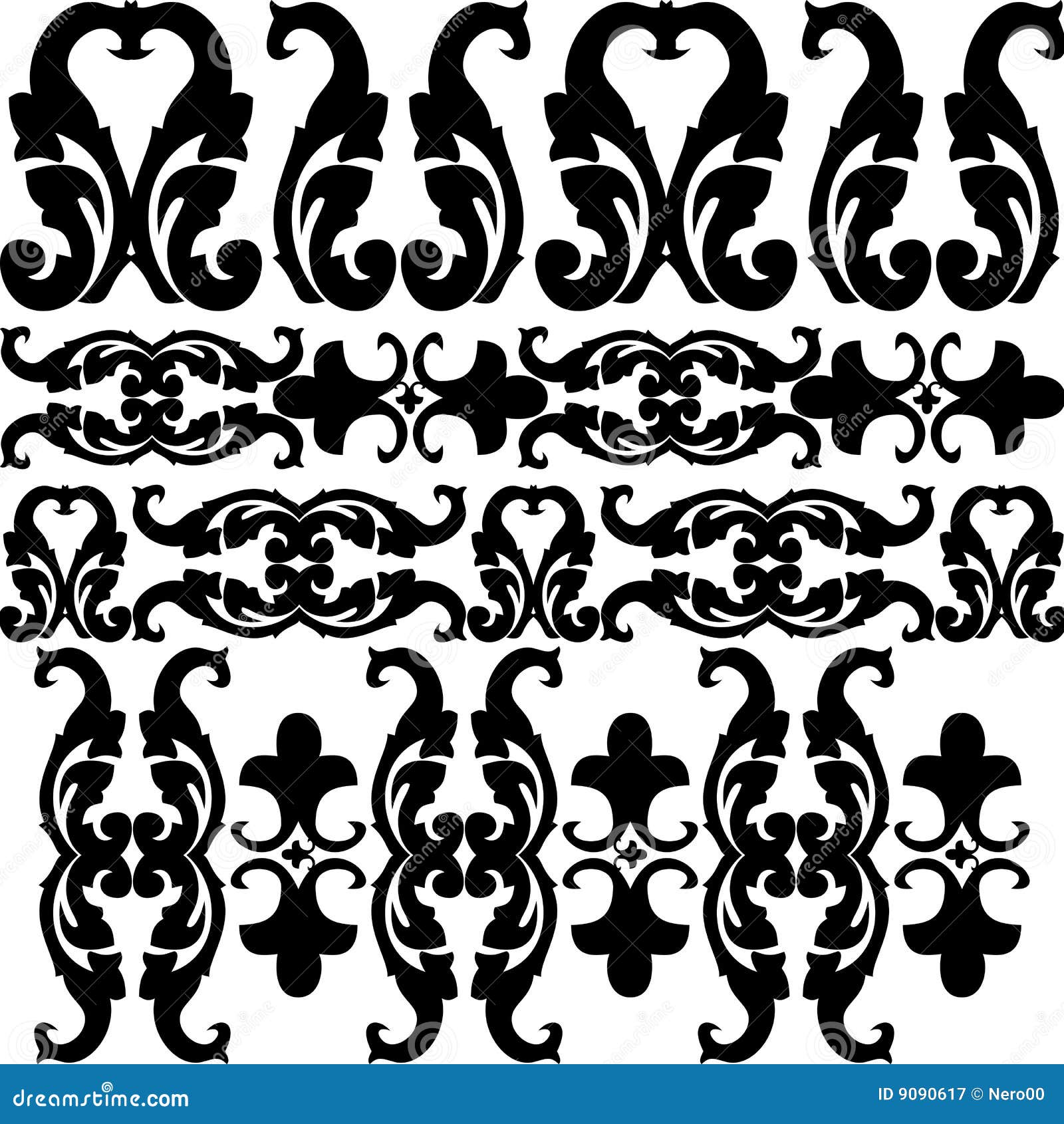 Graphic pattern collection stock vector. Illustration of multiple - 9090617