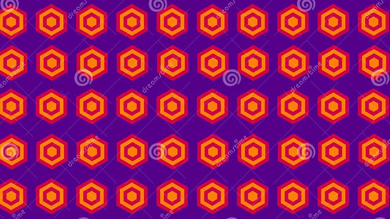 A Graphic Pattern of Colorful Hexagon Shape in Front of Color Backdrop ...