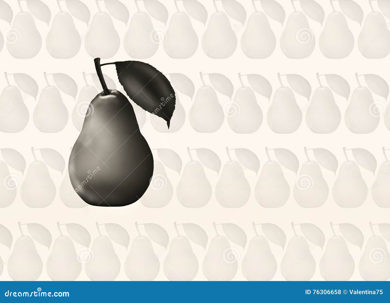 A Graphic Pear stock illustration. Illustration of uniqueness - 76306658