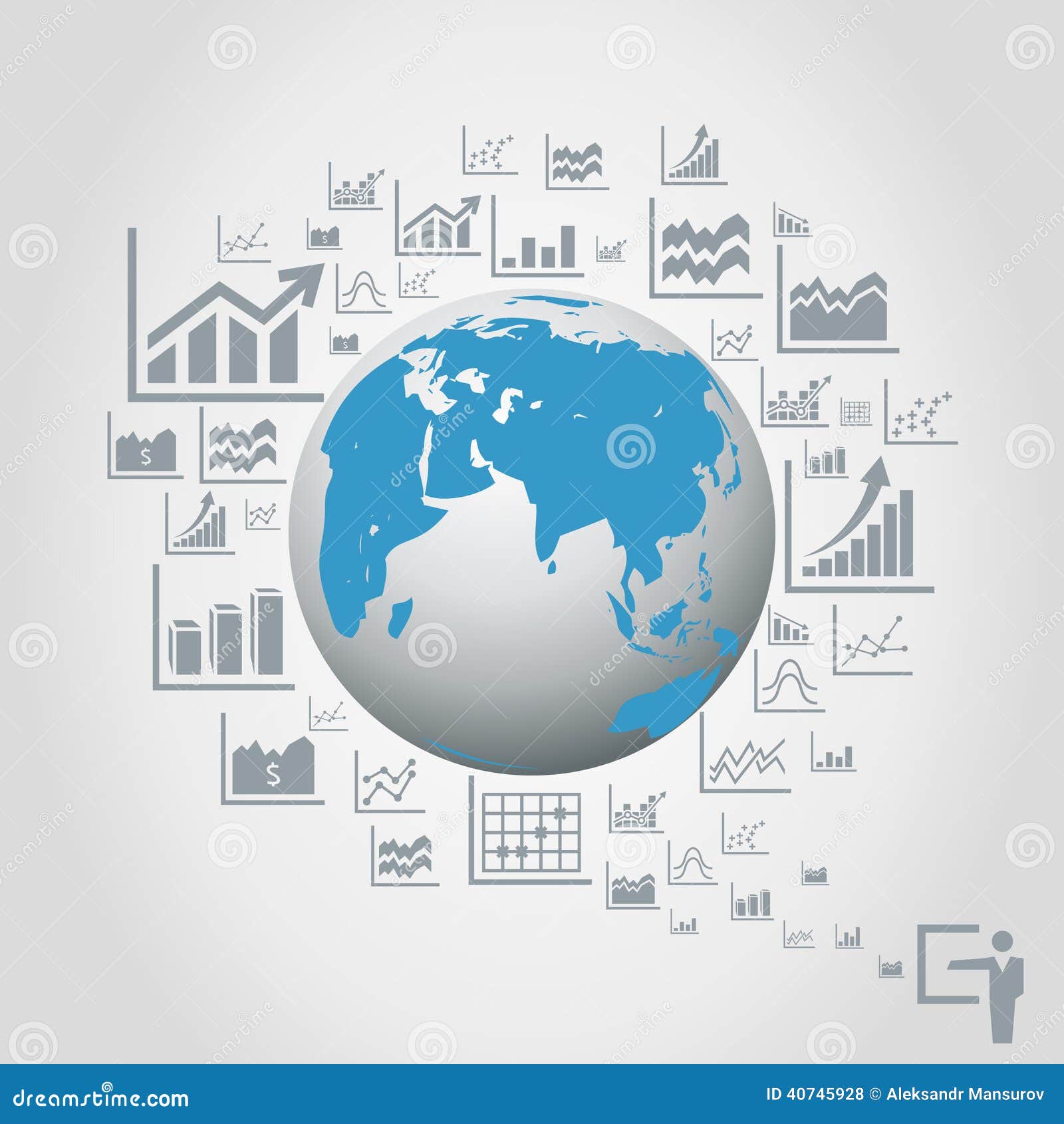 Graphic planet stock vector. Illustration of design, data - 40745928