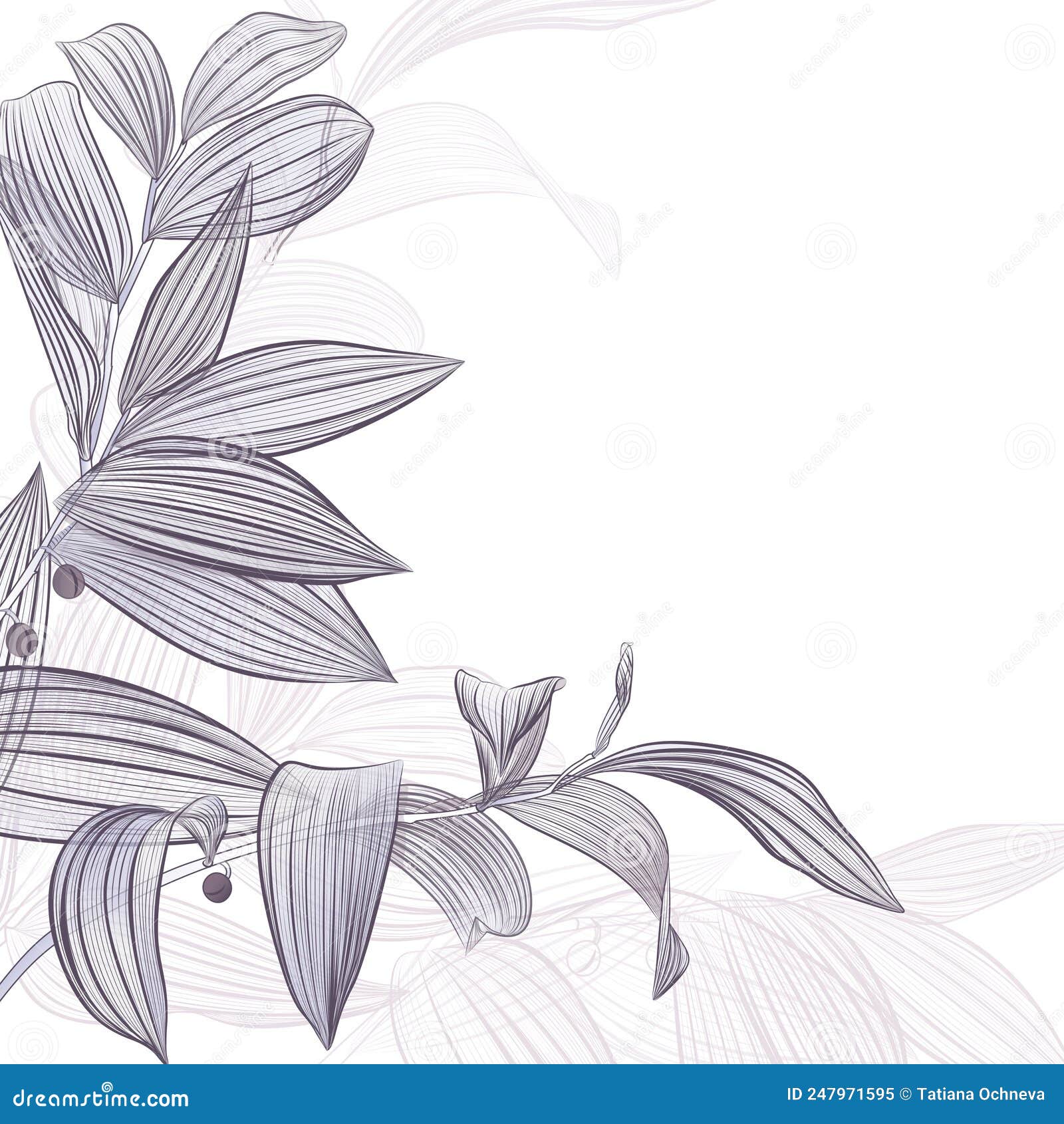 Graphic Plants Stylization Vector Illustration | CartoonDealer.com ...