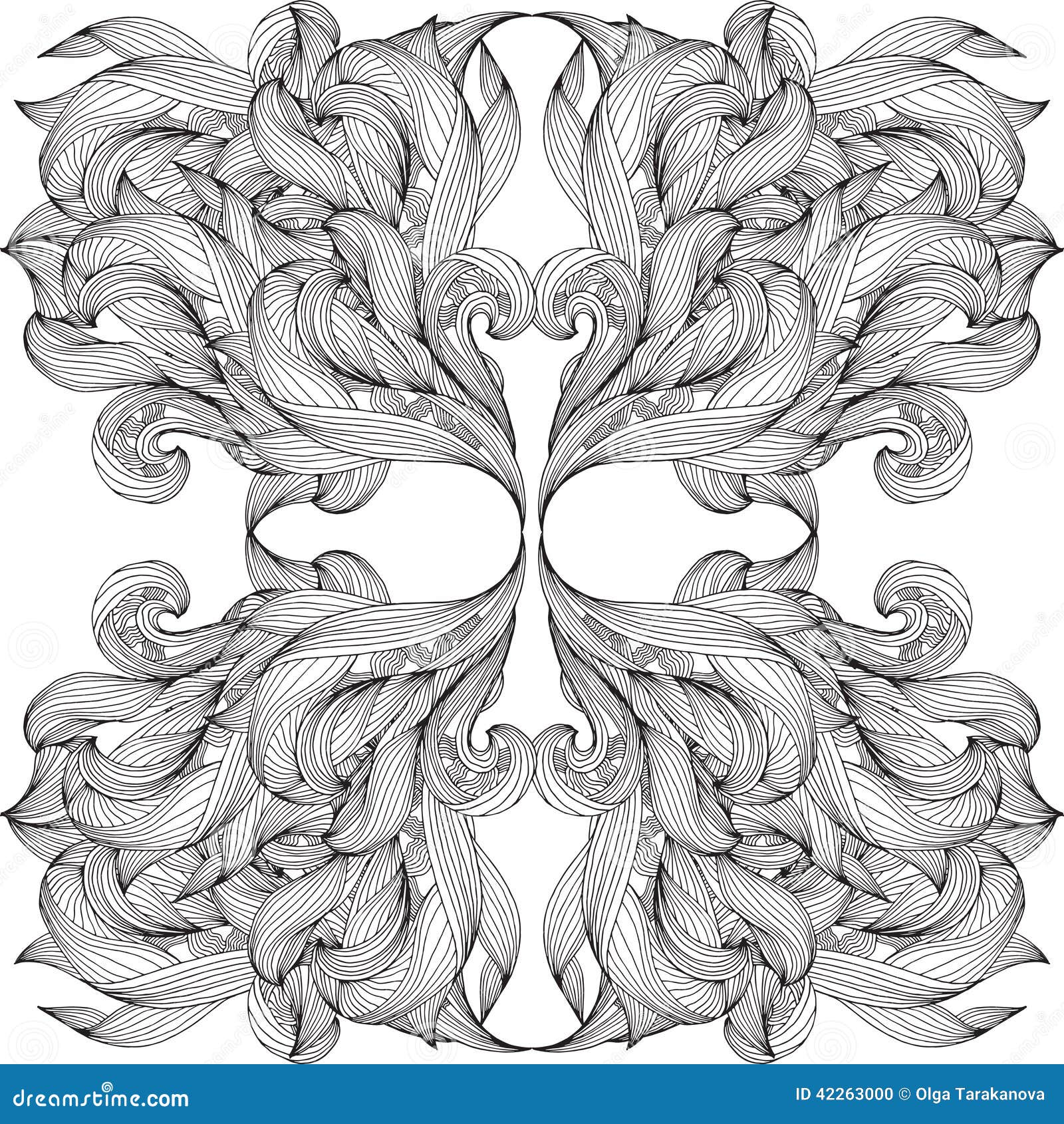 Graphic plants stock vector. Illustration of doodles - 42263000