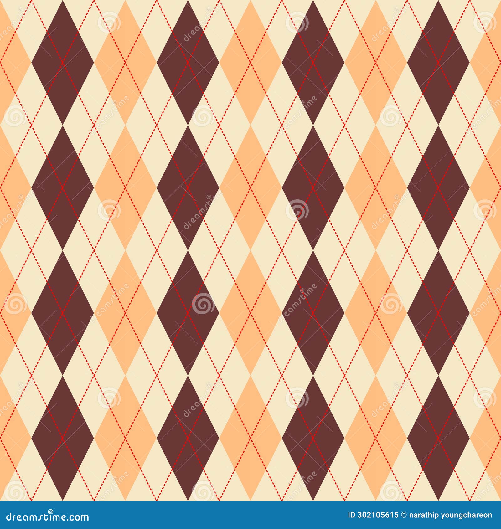 Graphic of Rectangular Continuous Fabric Pattern, Beautiful Colors ...
