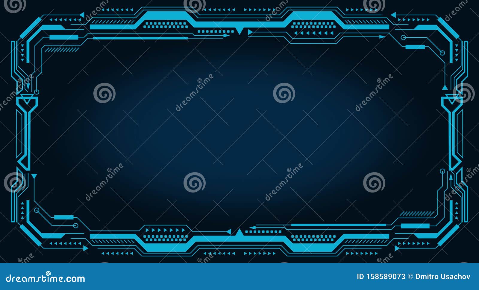 Graphic Representation of a Computer Panel Monitor, Frame, Control ...