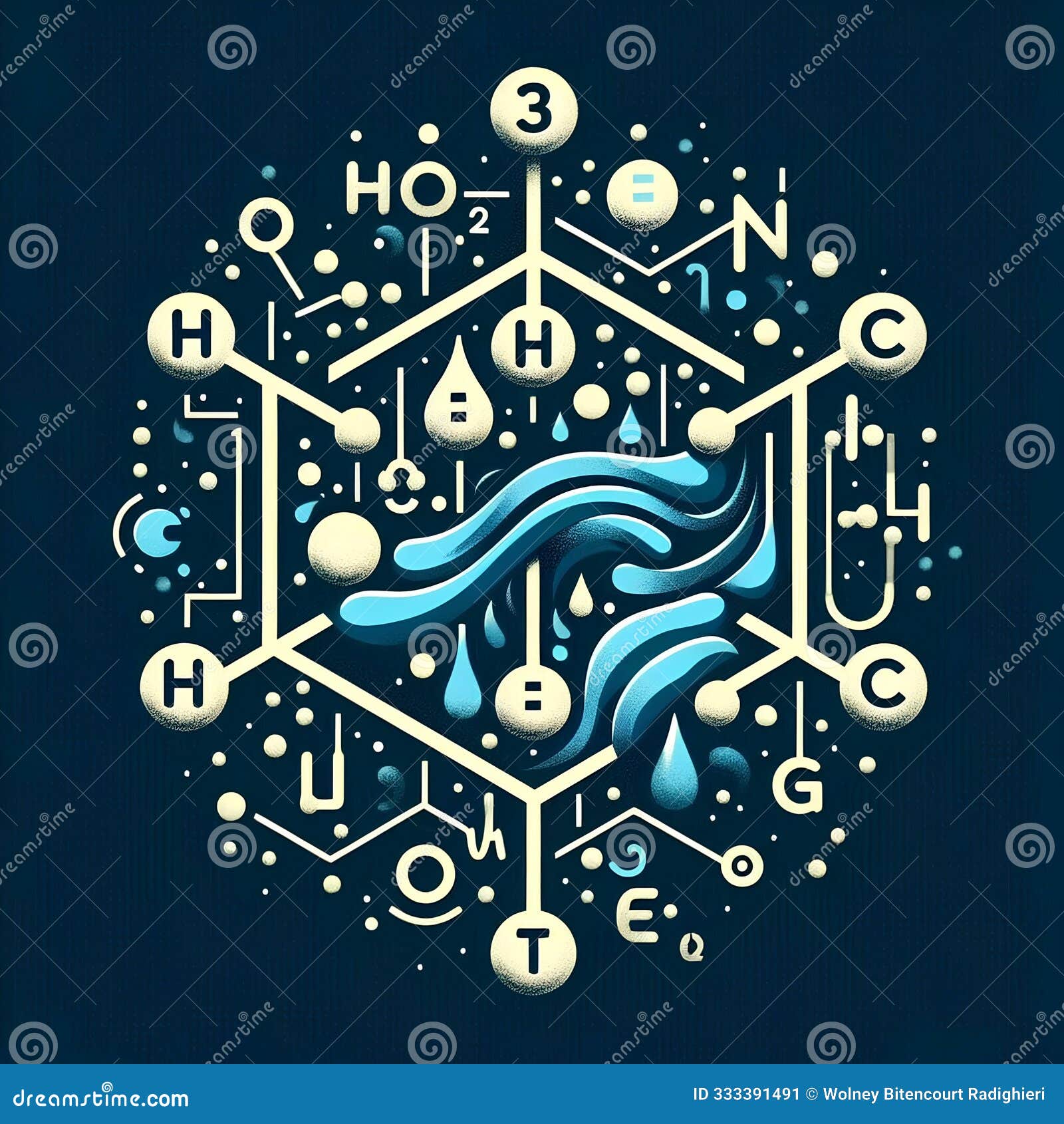 The Chemical Elements that Make Life Possible Stock Illustration ...