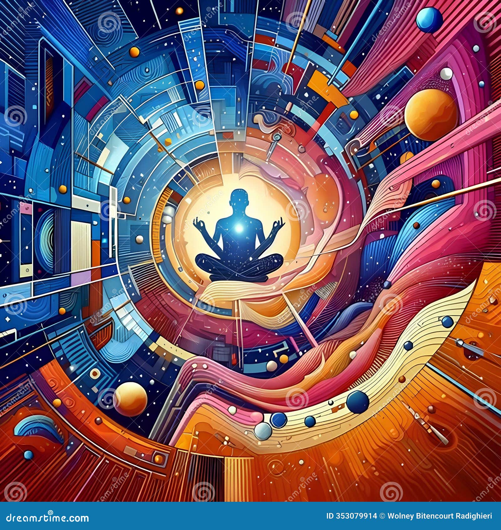 Illustration that Represents the Expansion of Consciousness Deep ...