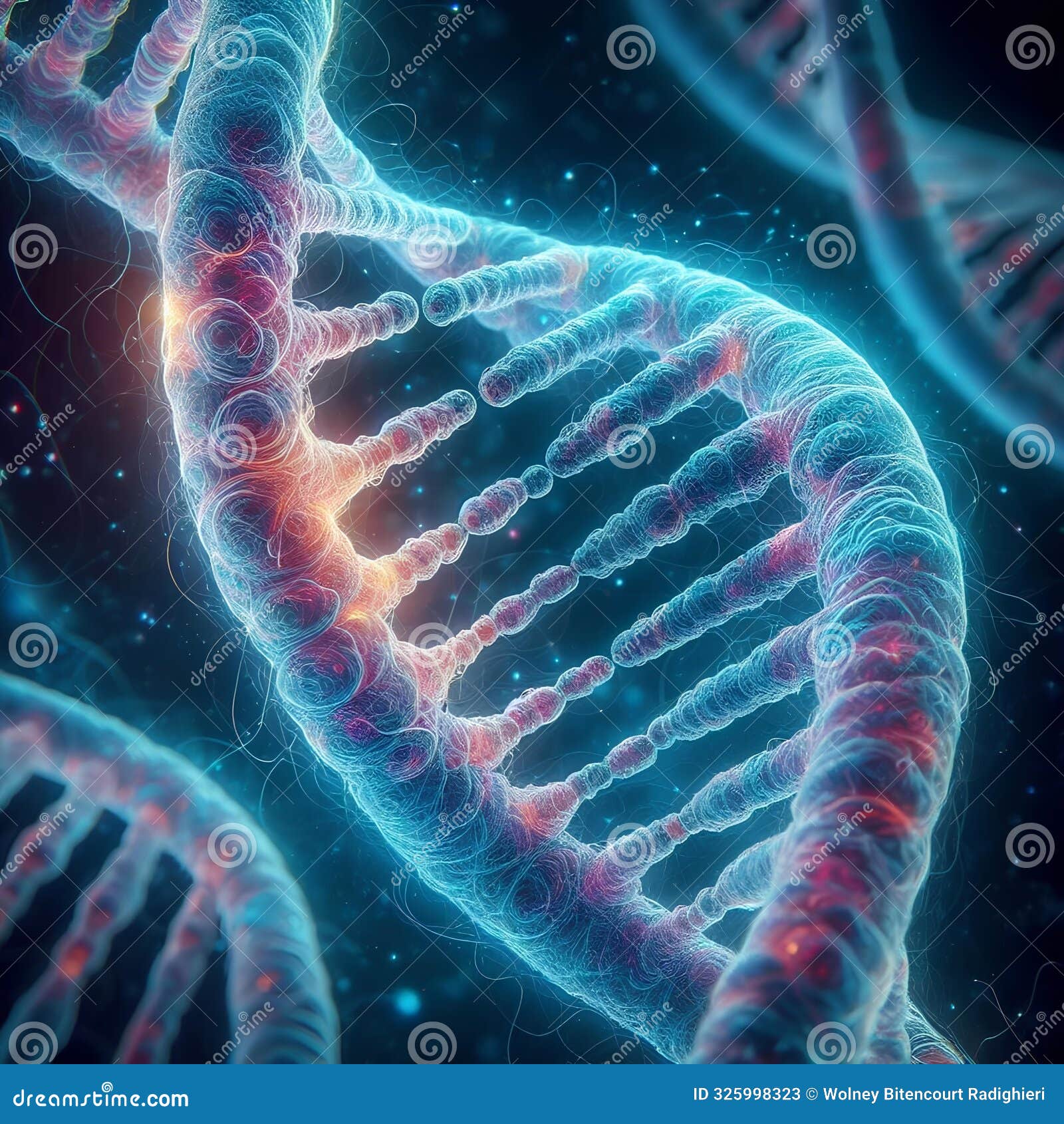 Illustration of the Dna Double Helix 73 Stock Illustration ...