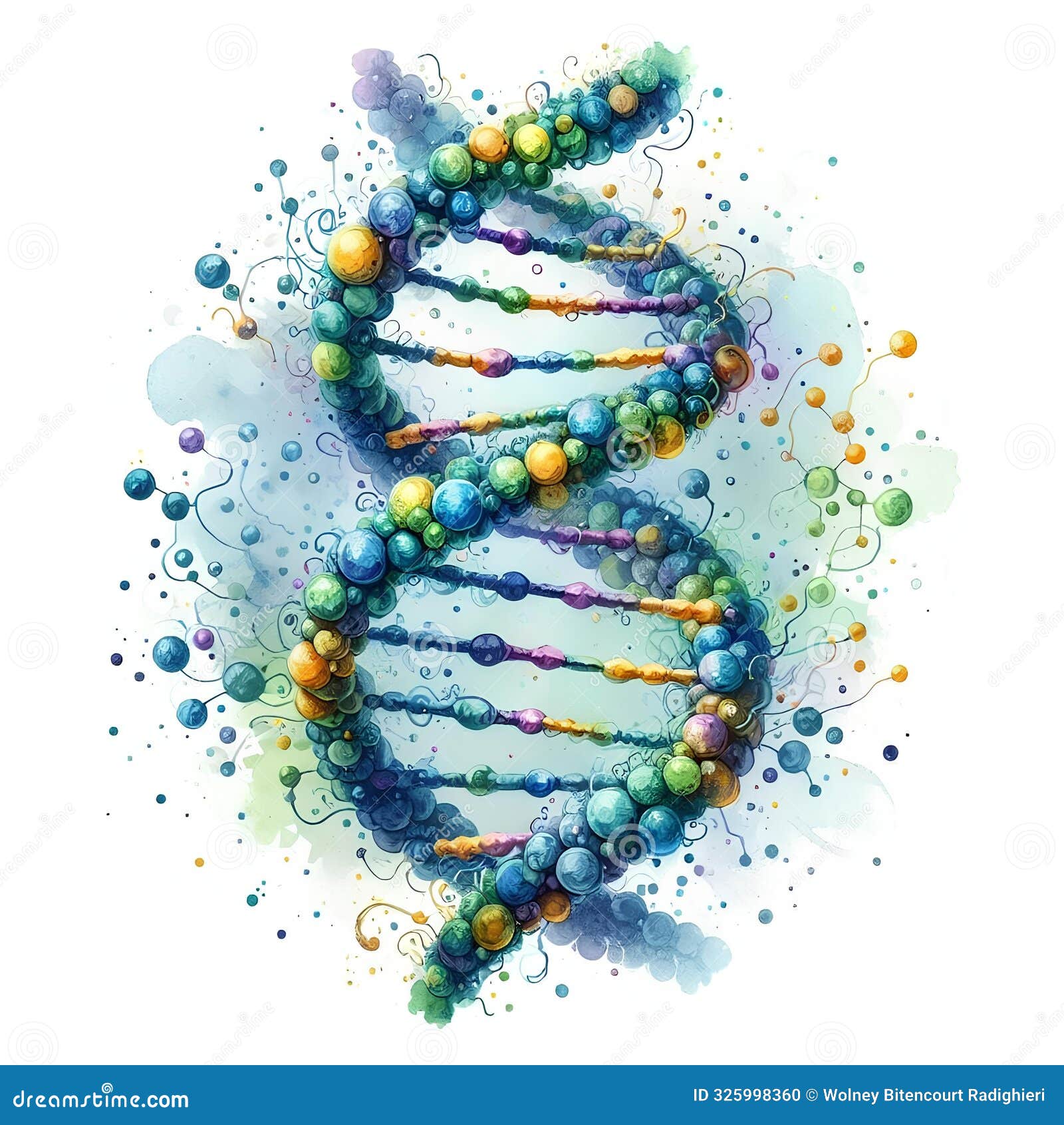 Illustration of the Dna Double Helix 69 Stock Illustration ...