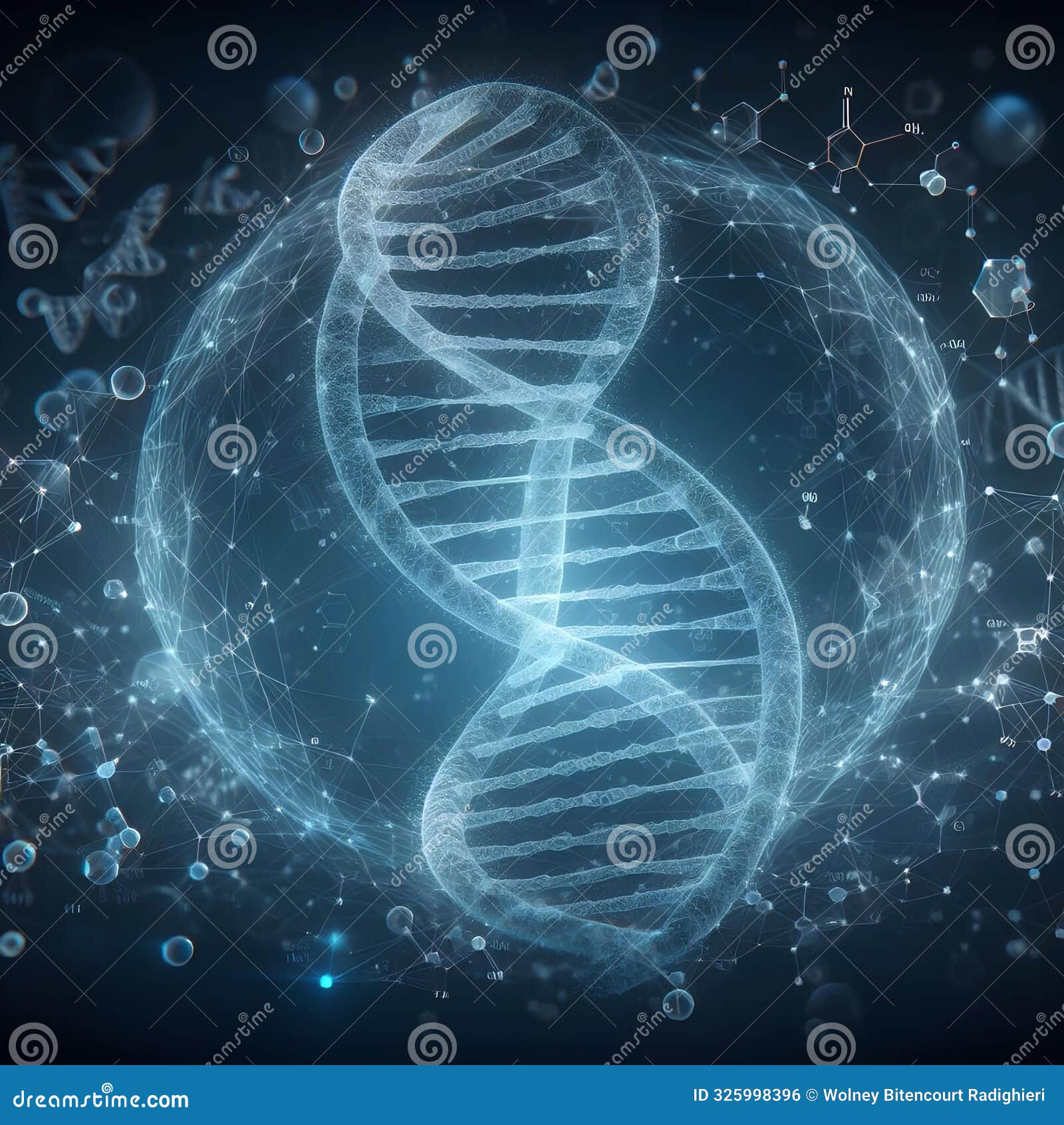 Illustration of the Dna Double Helix 61 Stock Illustration ...