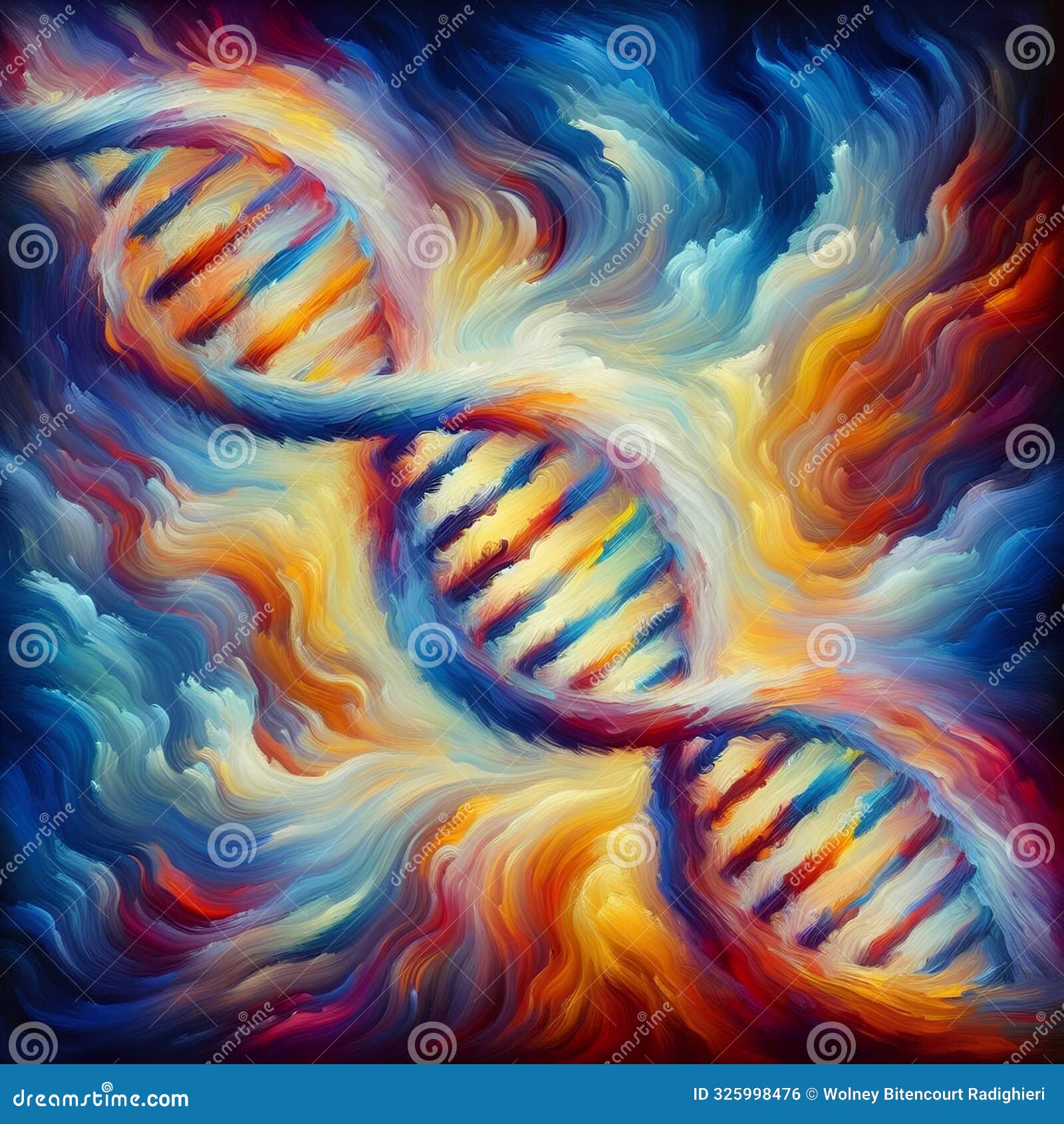 Illustration of the Dna Double Helix 47 Stock Illustration ...