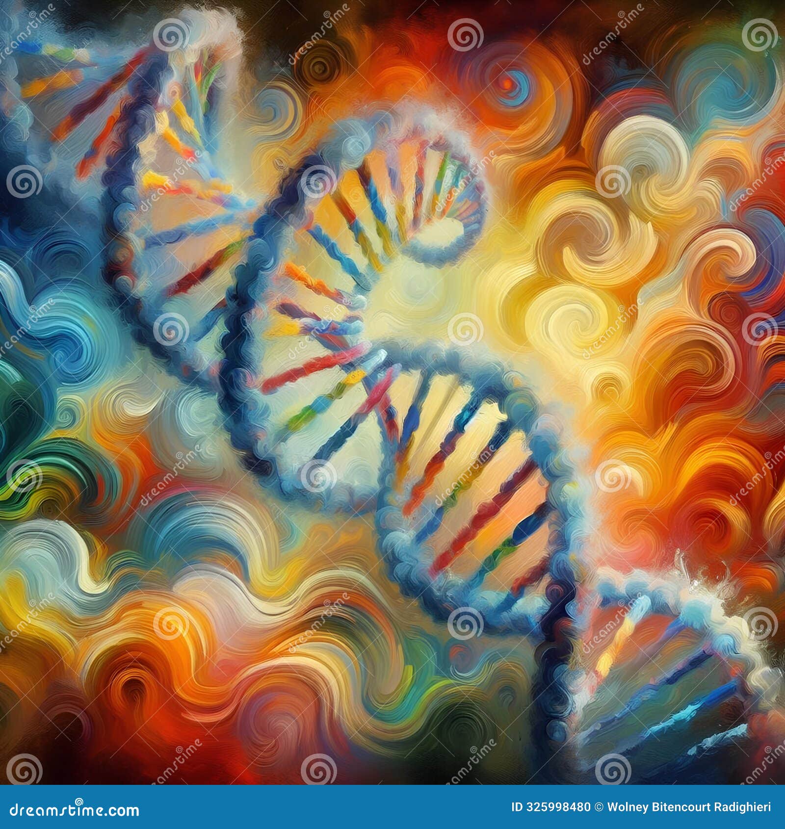 Illustration of the Dna Double Helix 46 Stock Illustration ...