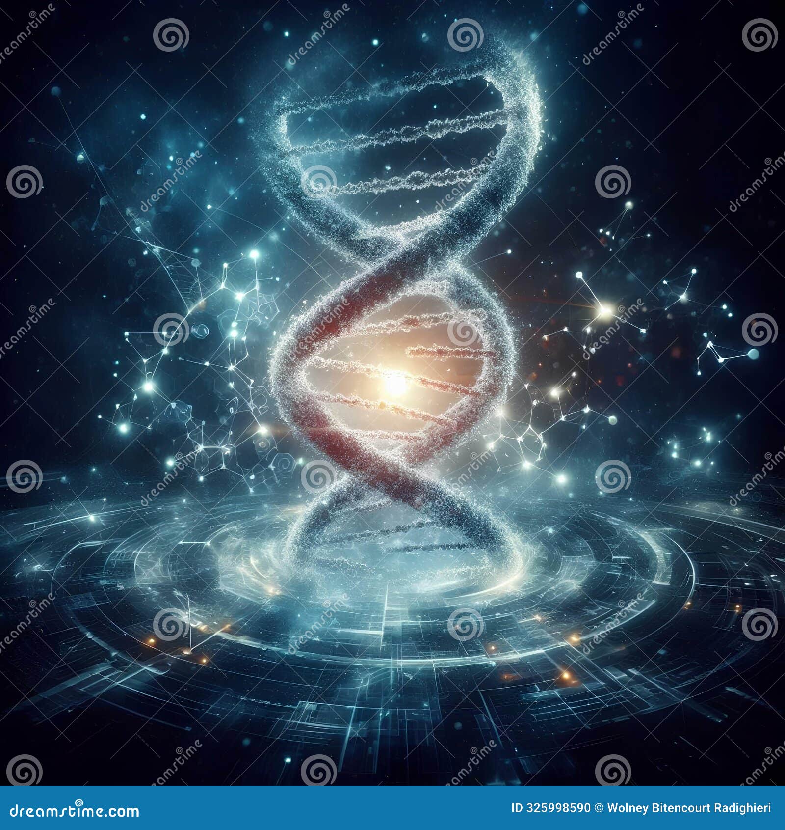Illustration of the Dna Double Helix 27 Stock Illustration ...