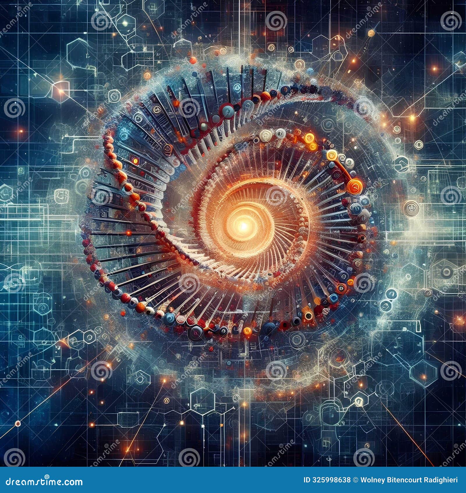 Illustration of the Dna Double Helix 11 Stock Illustration ...