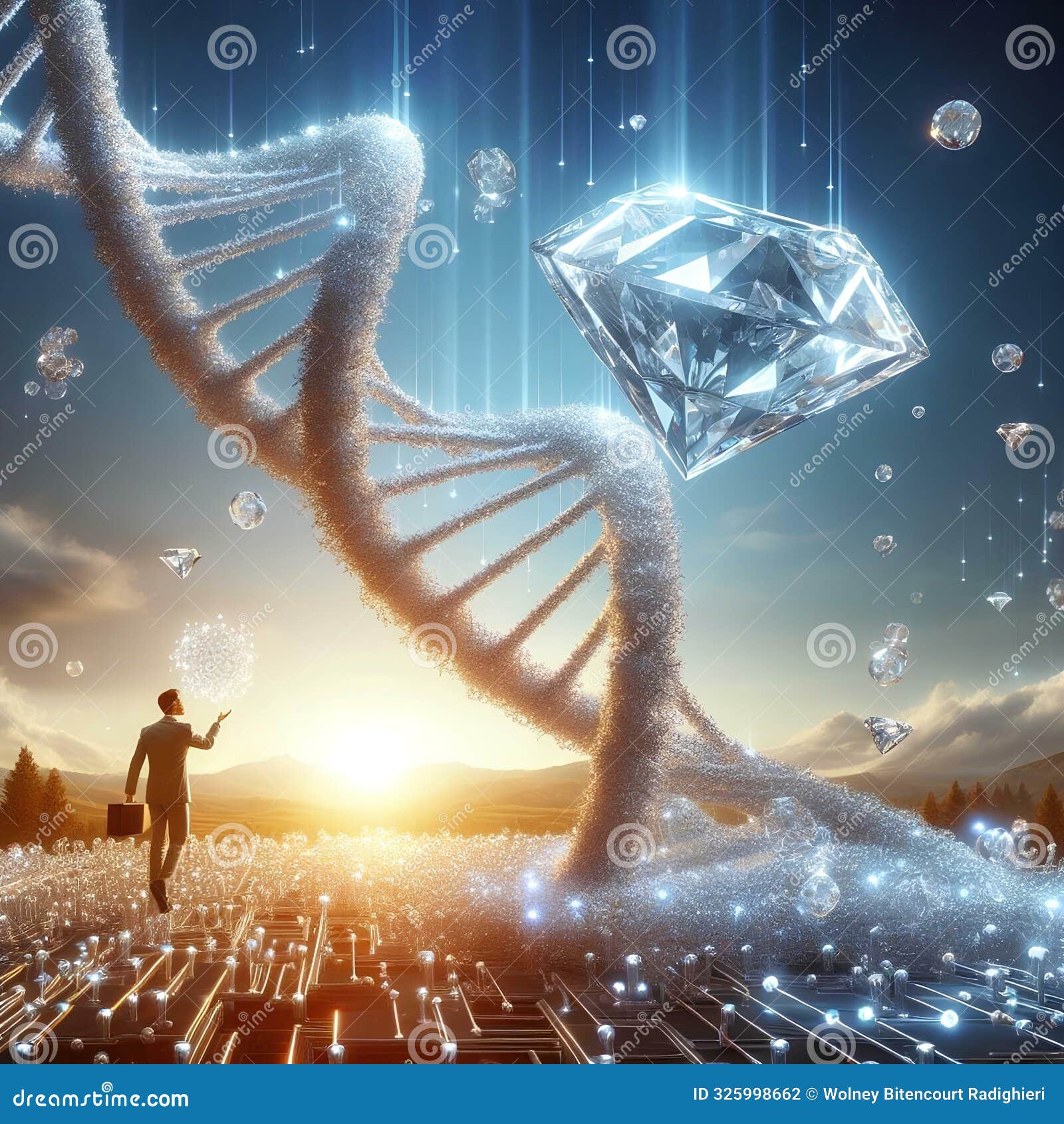 Illustration of the Dna Double Helix 2 Stock Illustration ...