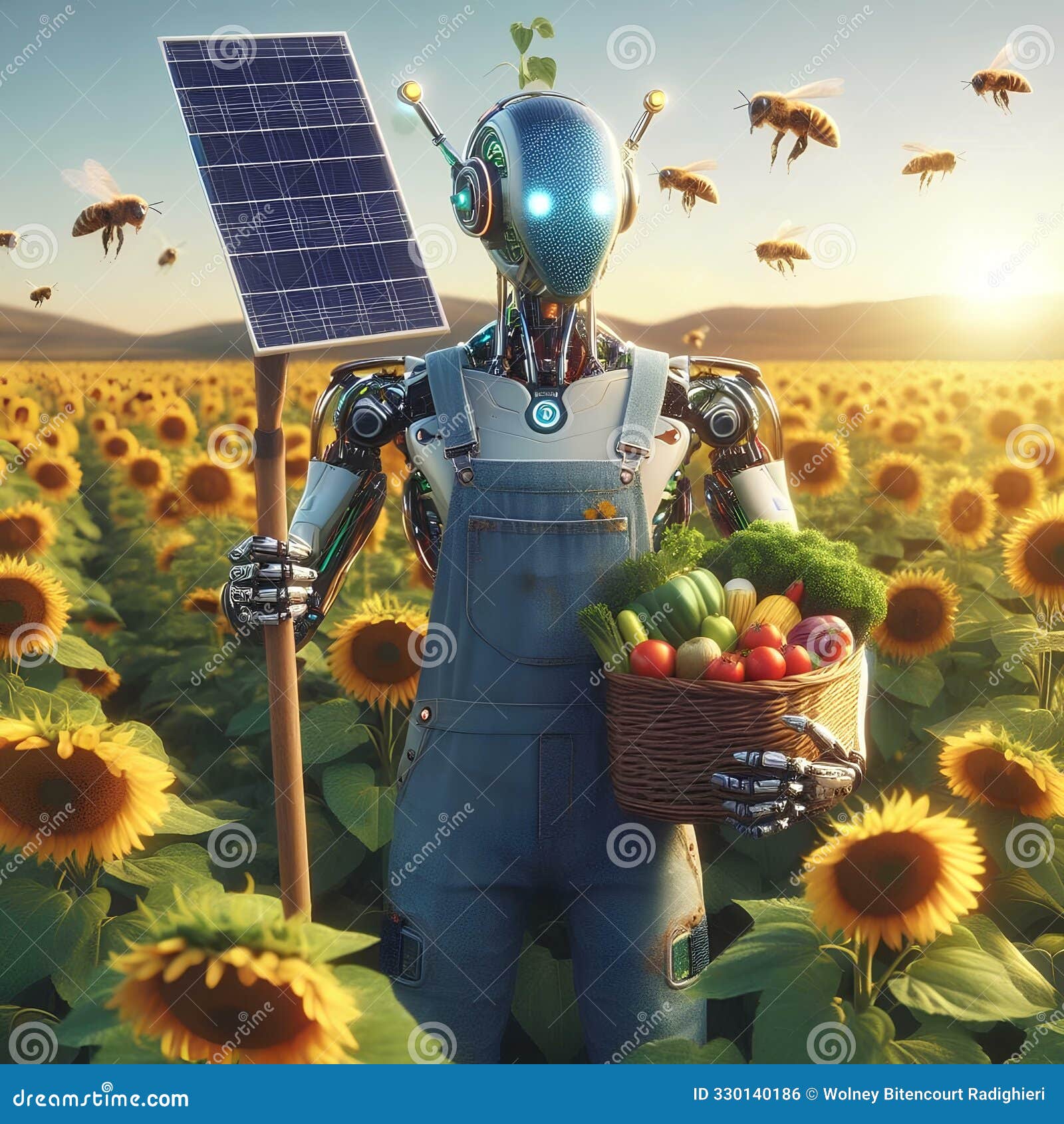 Image of Cybertechnology Helping in Agriculture Stock Illustration ...
