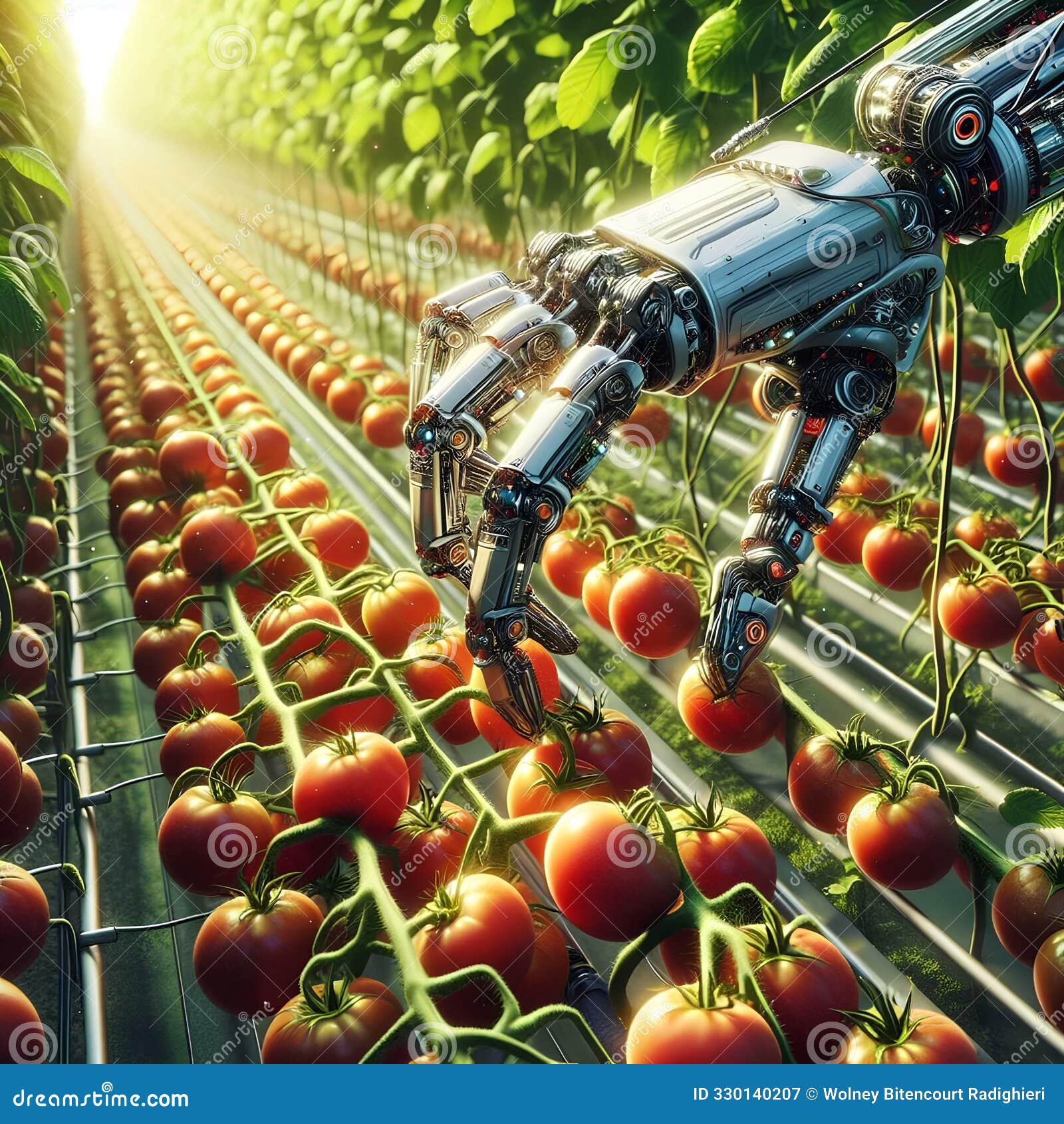 Image of Cybertechnology Helping in Agriculture Stock Illustration ...