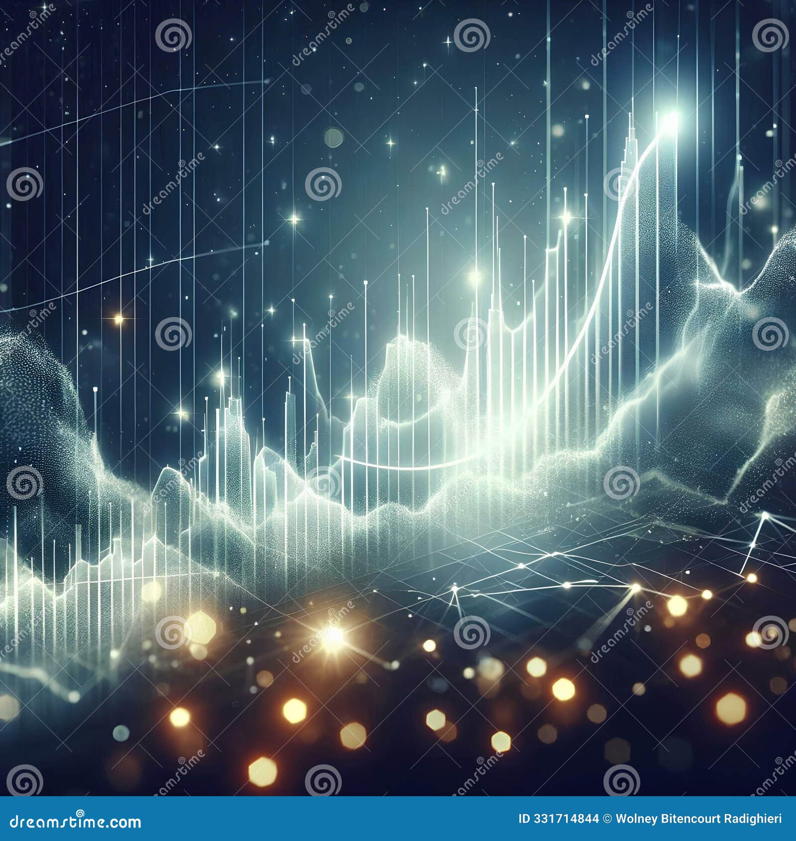 Artistic Image of a Growth Graph Stock Illustration - Illustration of ...