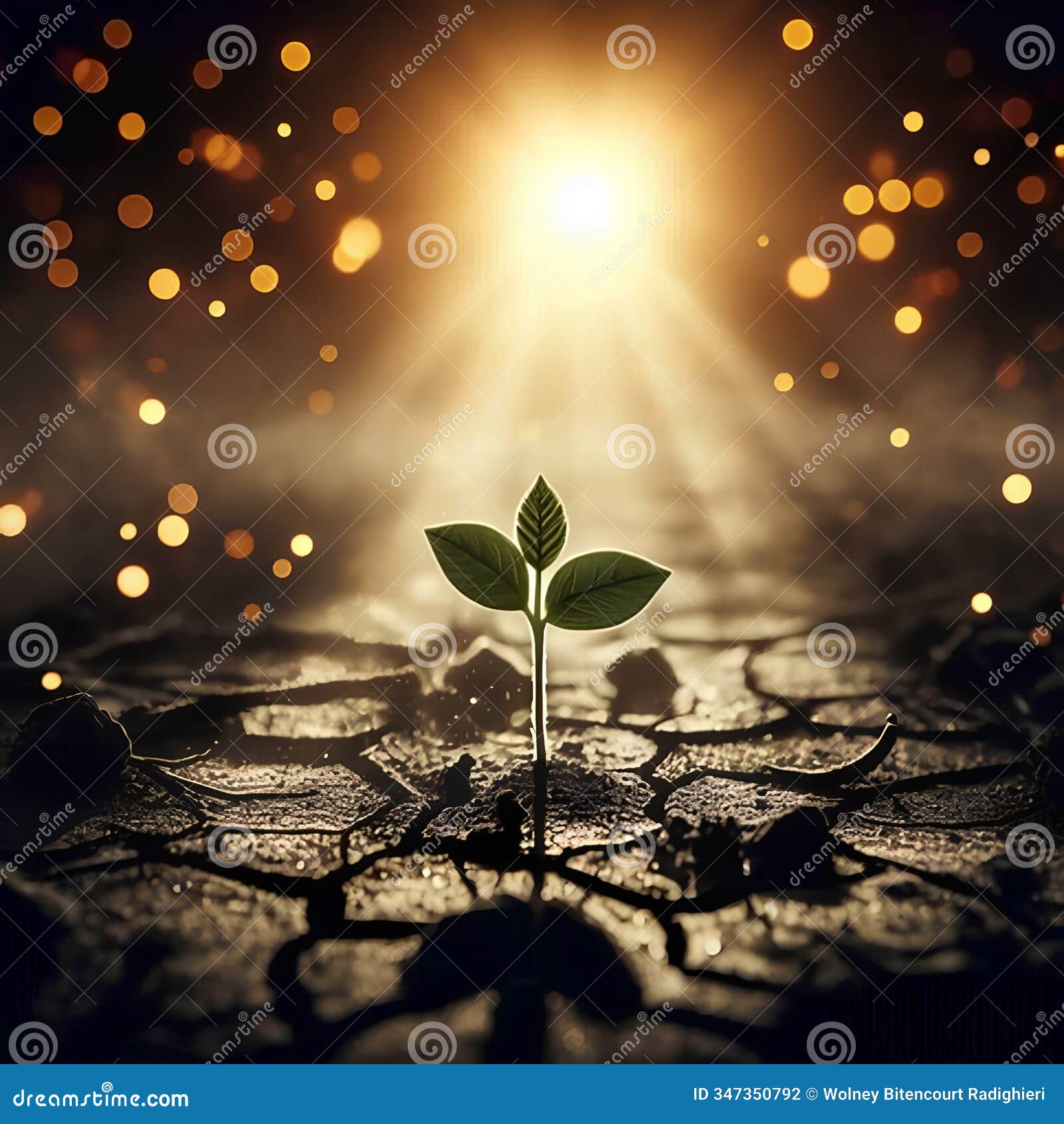Plant that Symbolizes Hope and Rebirth Stock Illustration ...