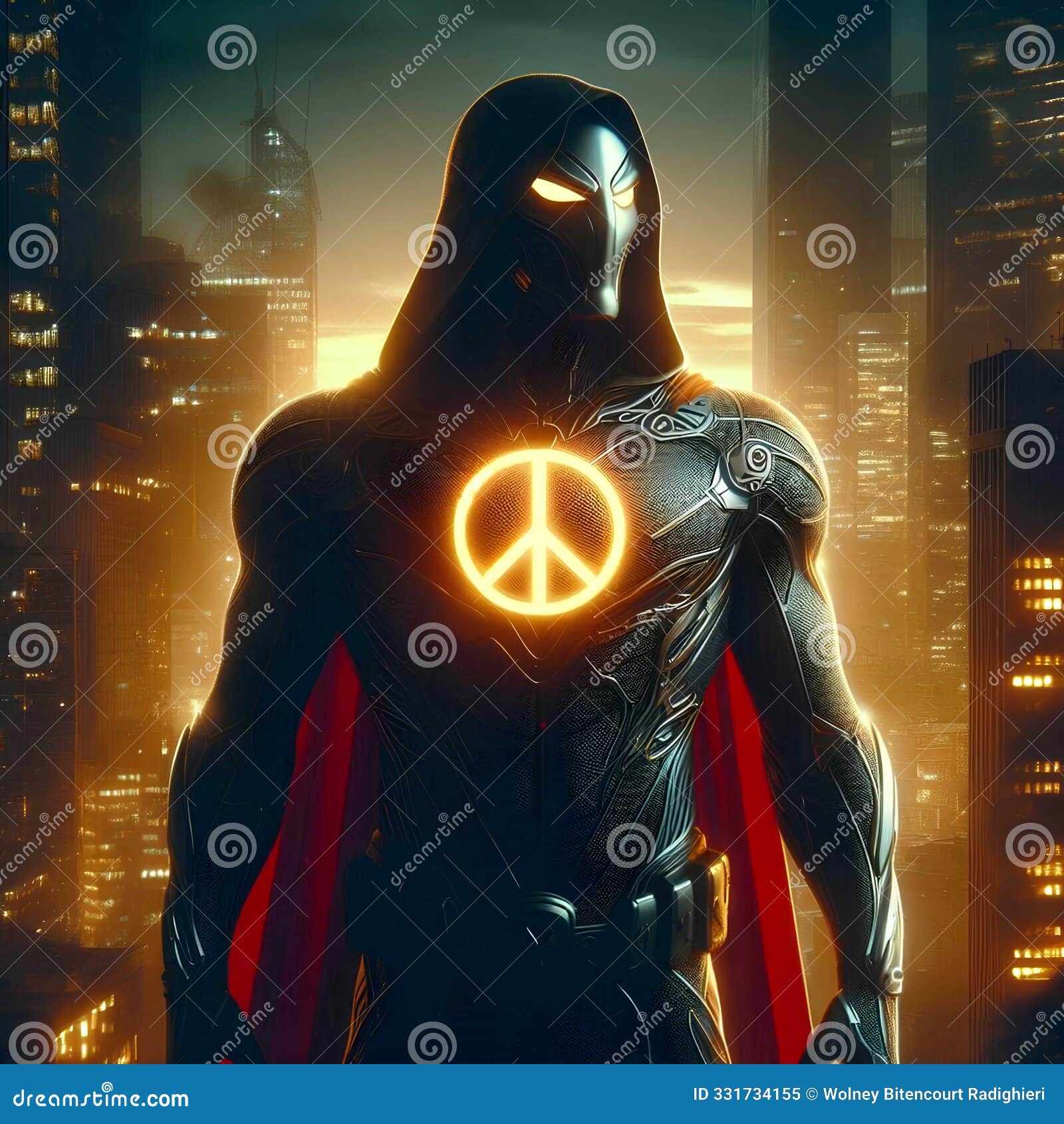 The hero the world needs stock illustration. Illustration of person ...