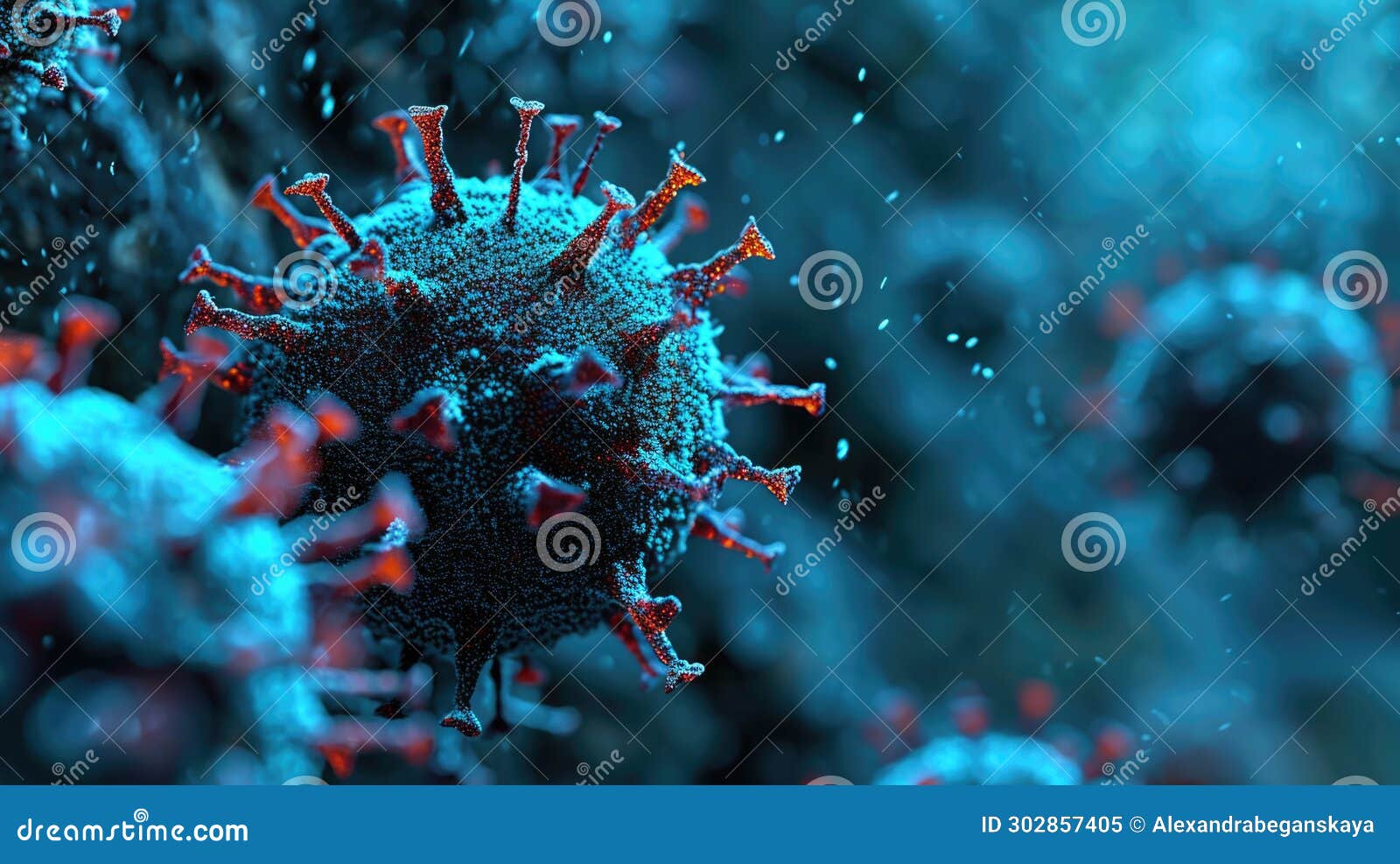 Graphic Representation of Pathogenic Viruses Stock Illustration ...