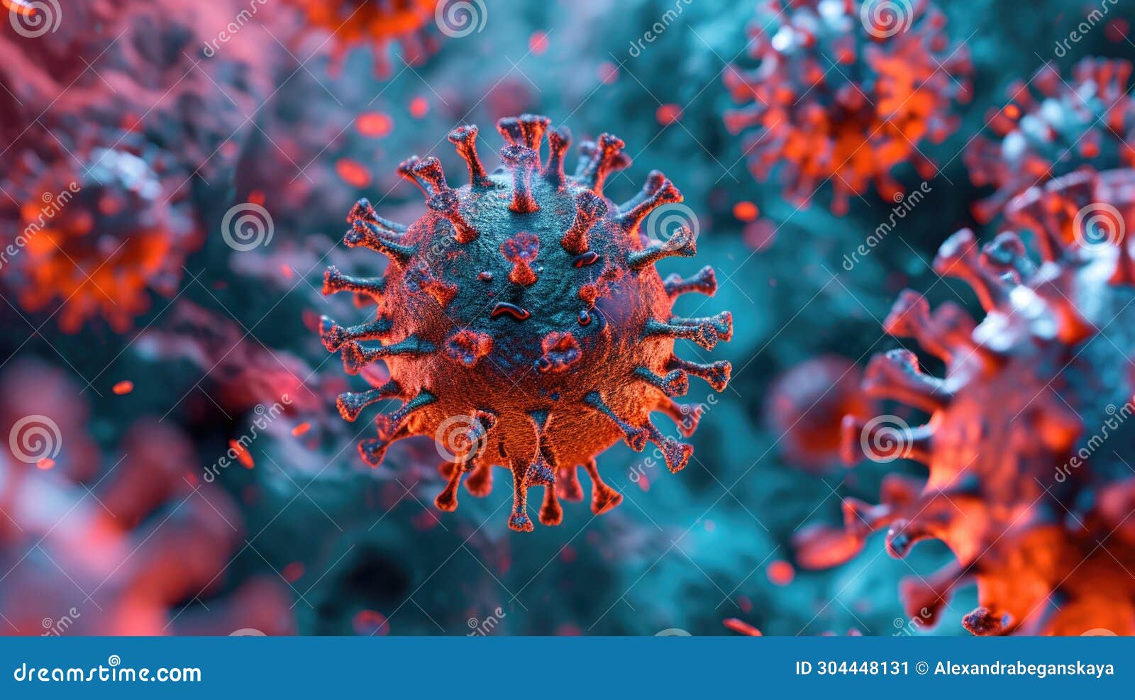 Graphic Representation of Pathogenic Viruses Stock Illustration ...