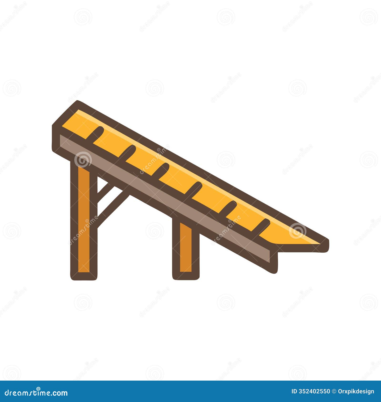 Structural Rafter Graphic For Construction Vector Illustration ...