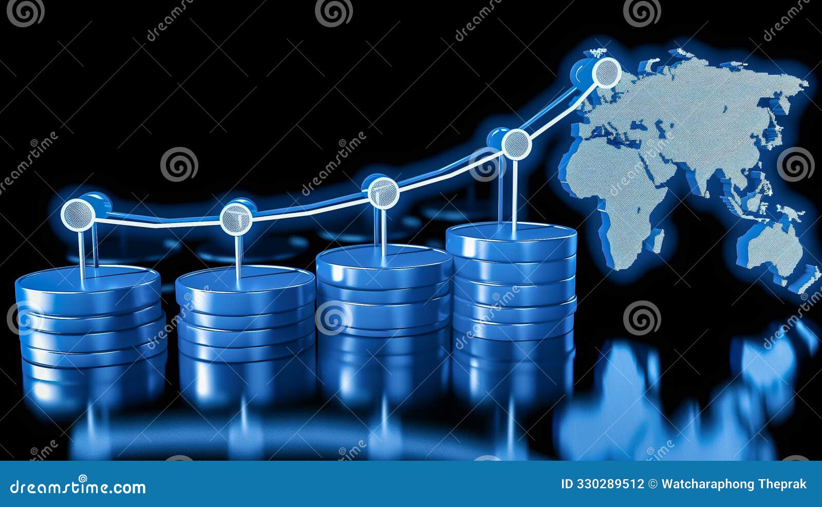 Global Economic Growth Visualization Stock Photo | CartoonDealer.com ...
