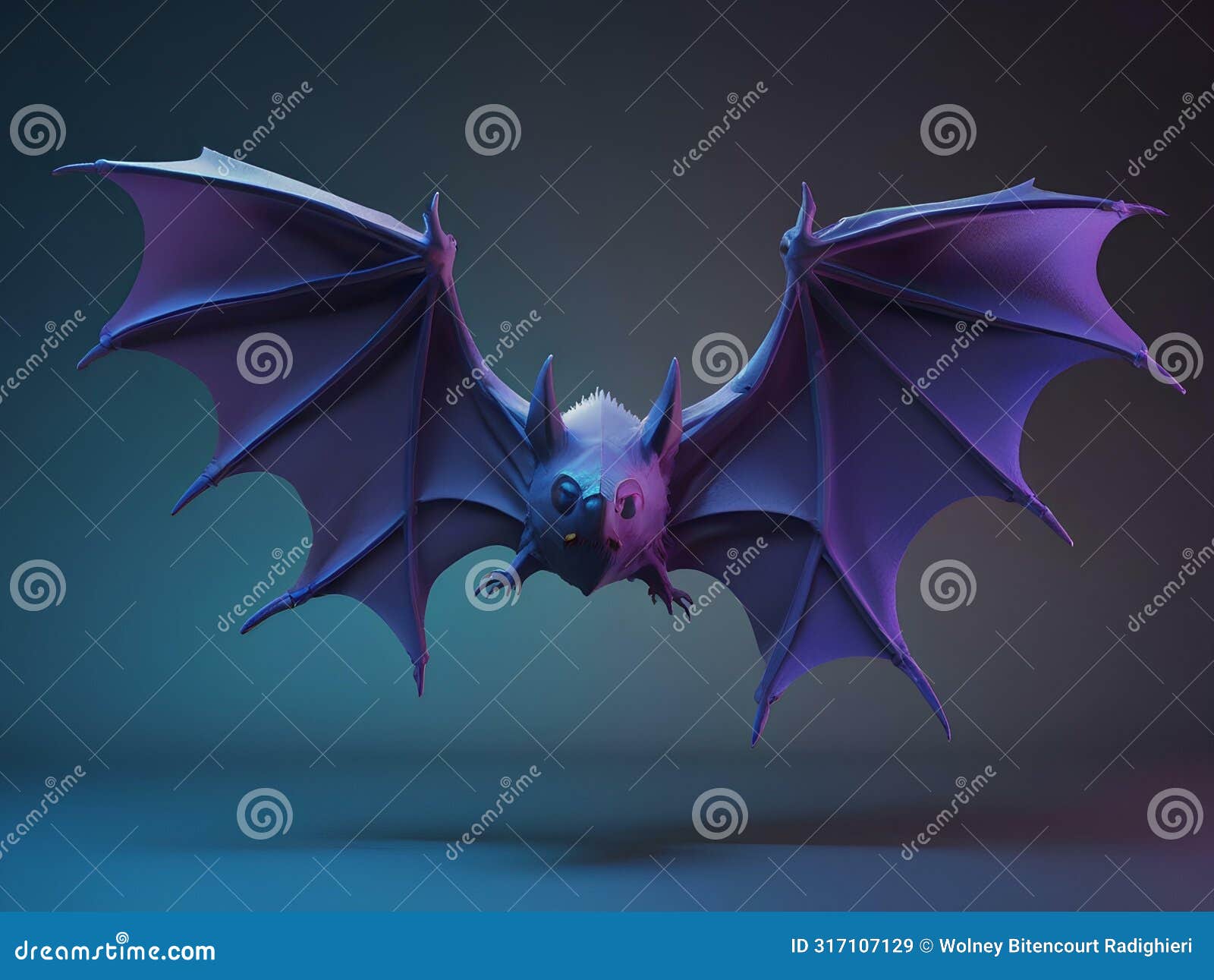 Image of a Bat S Night Flight 4 Stock Illustration - Illustration of ...