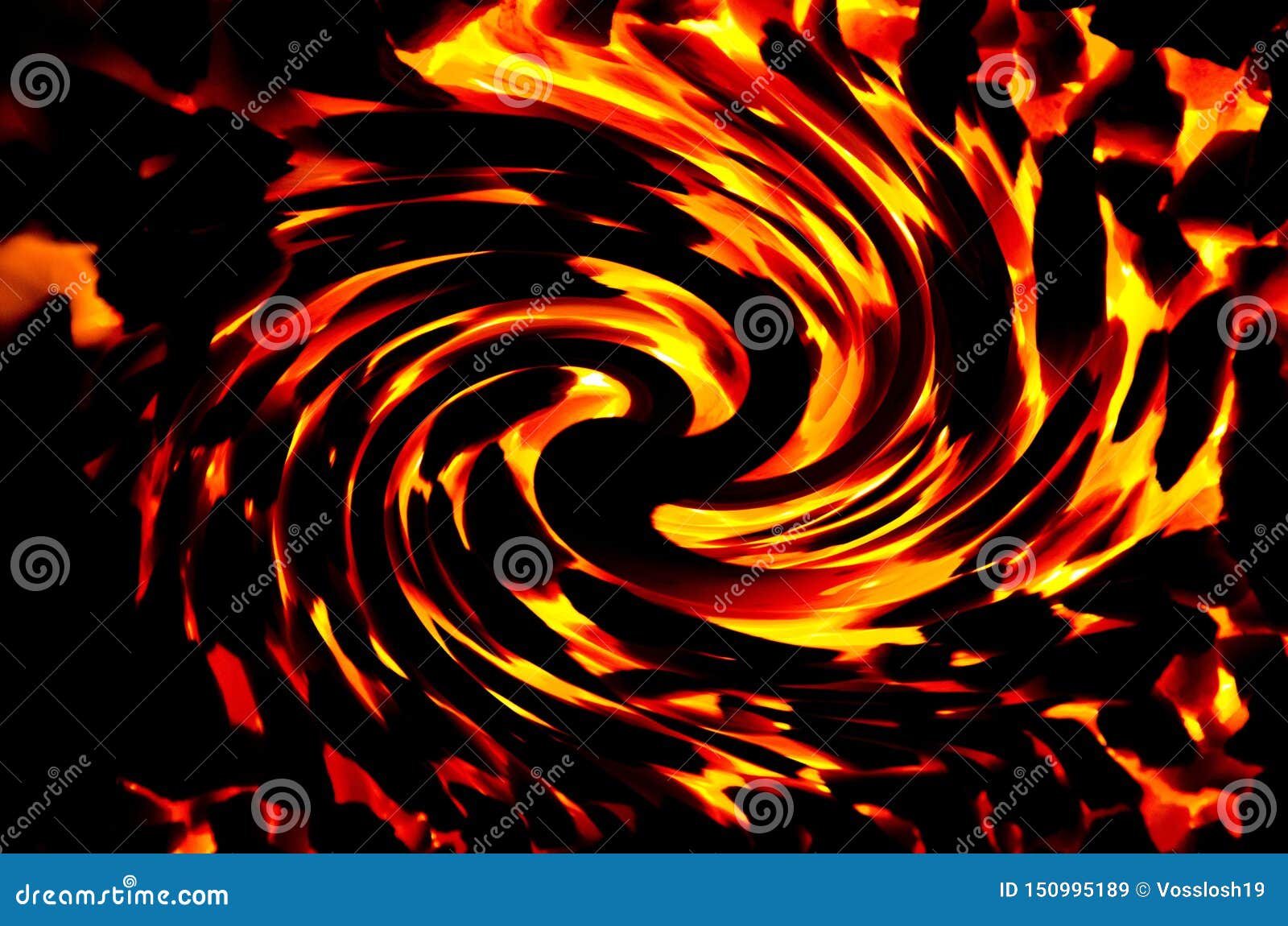 The Graphic Resource Consists of Burning Coal with a Twisting Effect ...