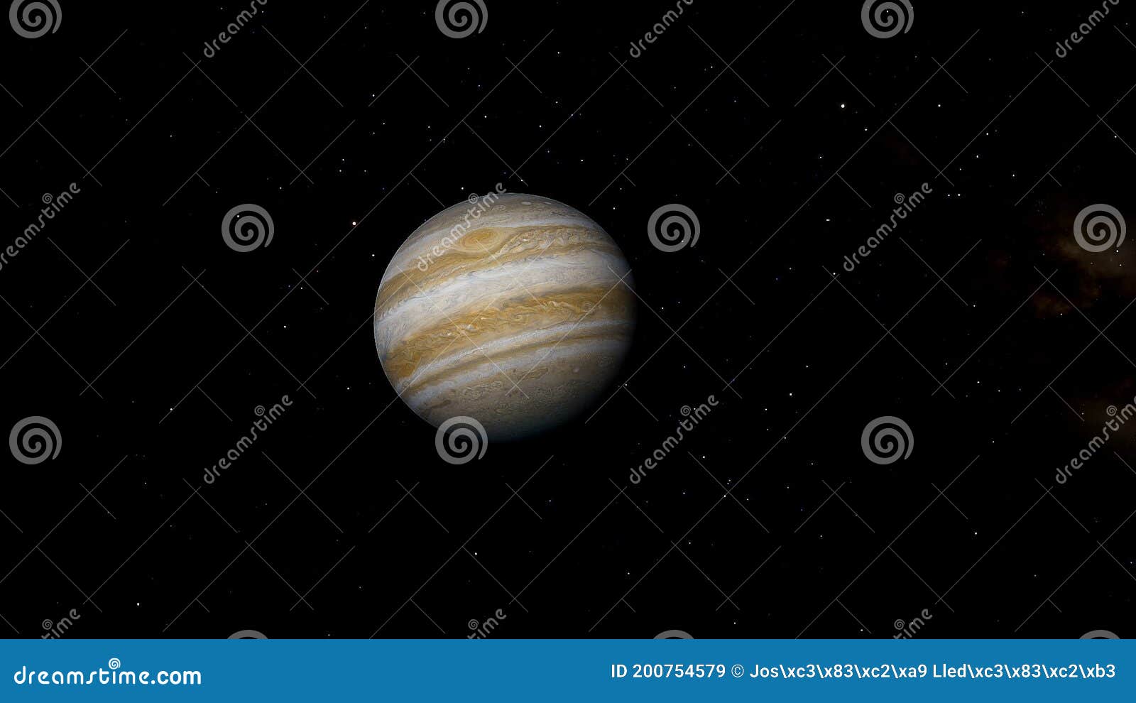 Animation of Planet Jupiter and Moons in Their Orbit Around Solar ...