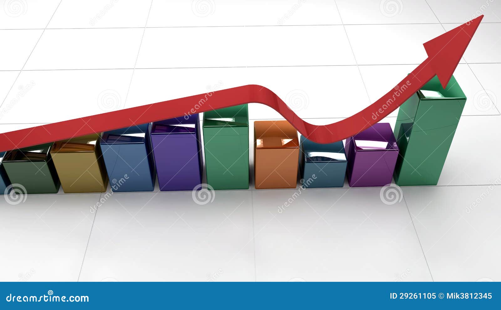 Graphic rising stock illustration. Illustration of banking - 29261105