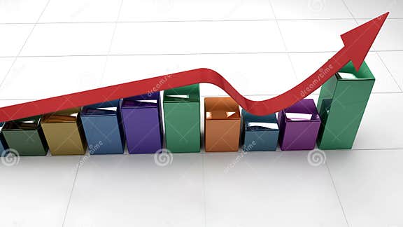 Graphic rising stock illustration. Illustration of banking - 29261105