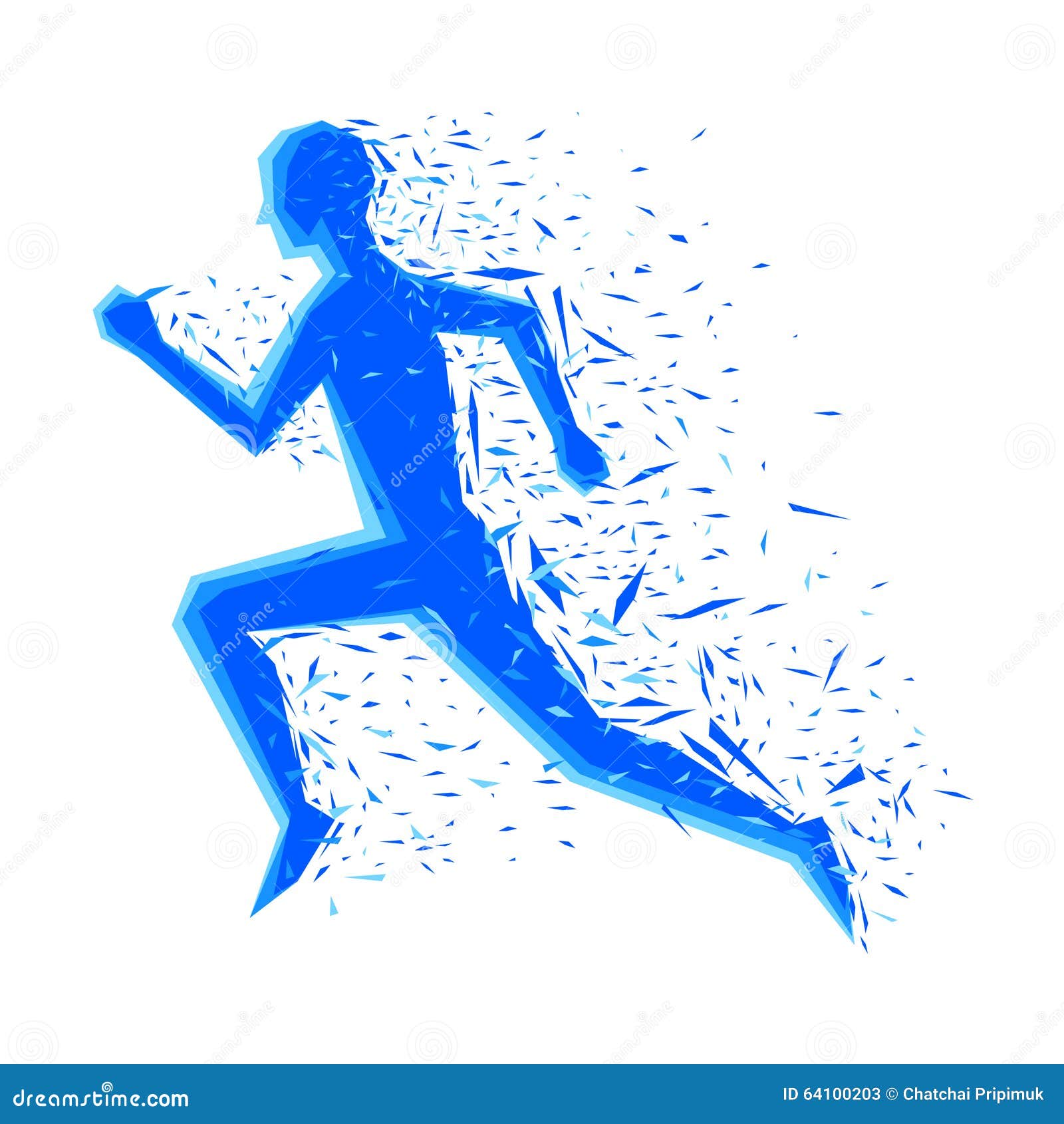 Graphic running, vector stock vector. Illustration of flat - 64100203